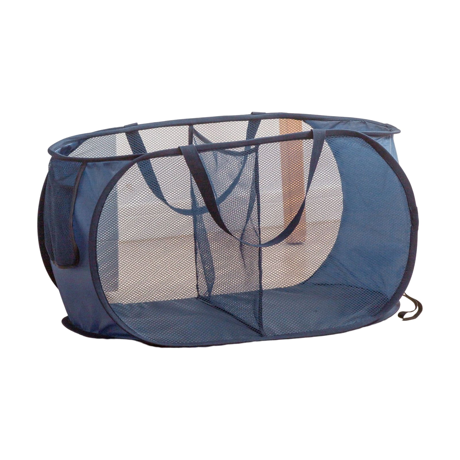 Laundry Basket with Side Pocket Large Capacity Thickened 2 Compartments ...