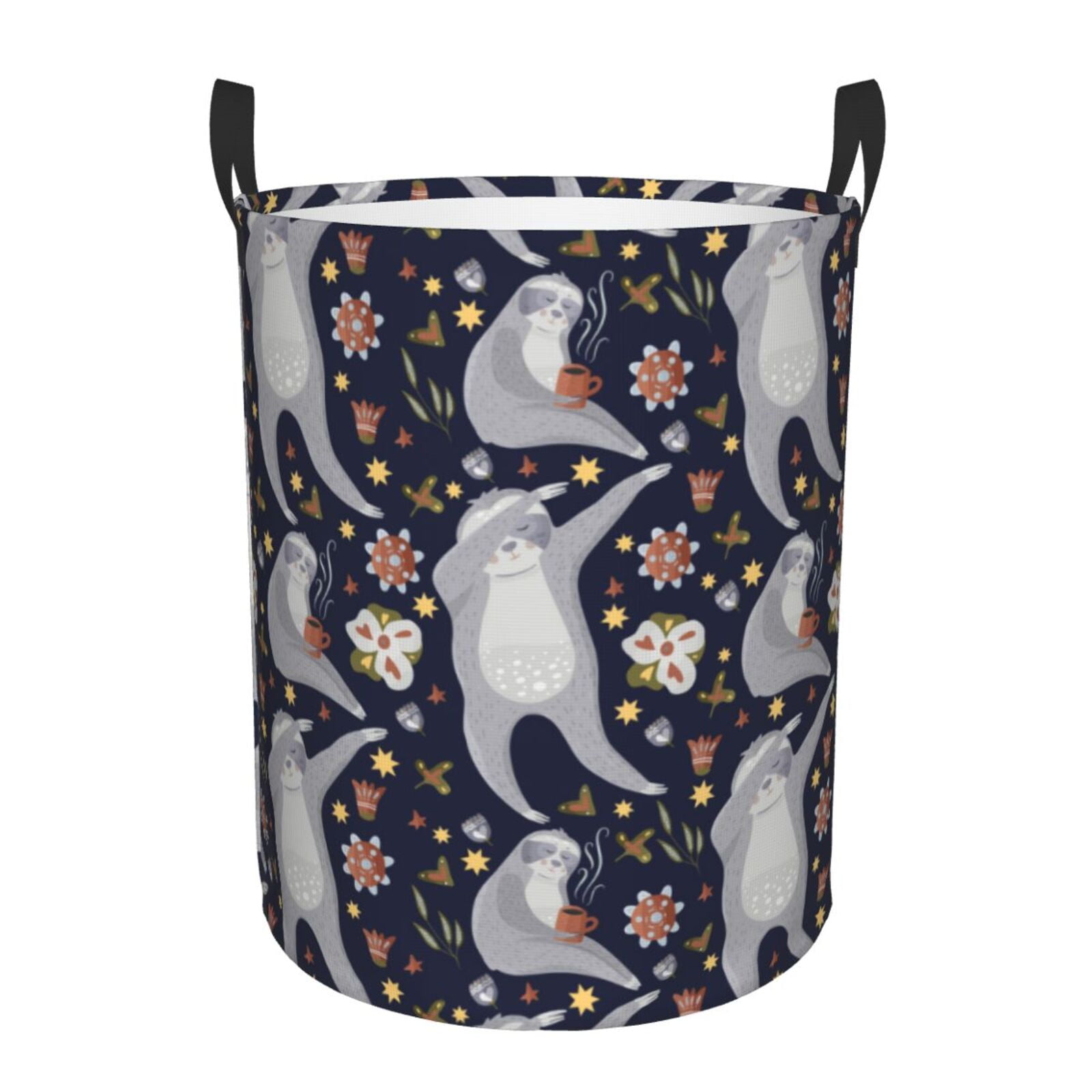 Laundry Basket - Sloths Dancing Waterproof Laundry Hamper with Handles ...