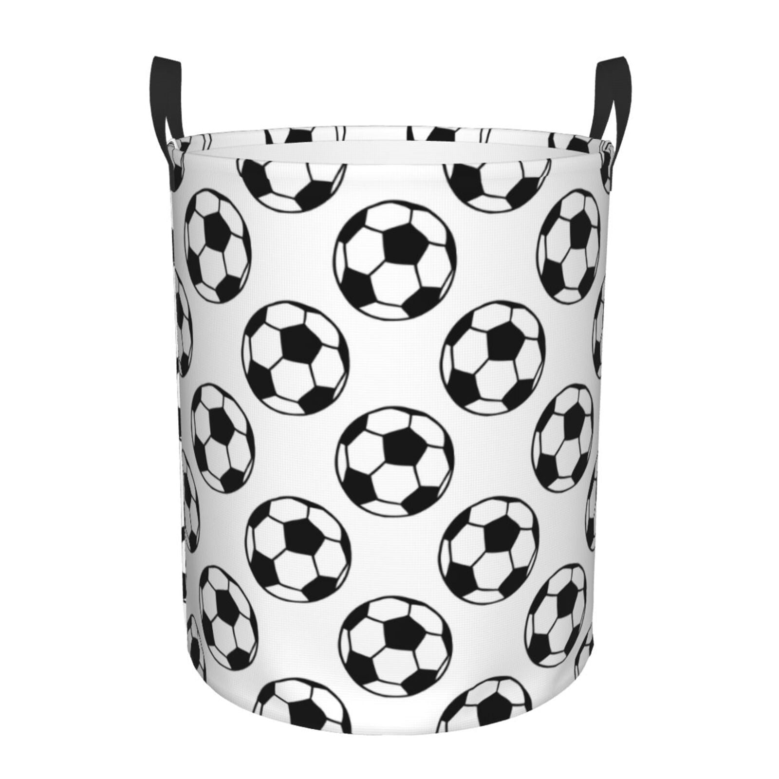 Laundry Basket, Soccer football balls white cool Laundry Hamper ...