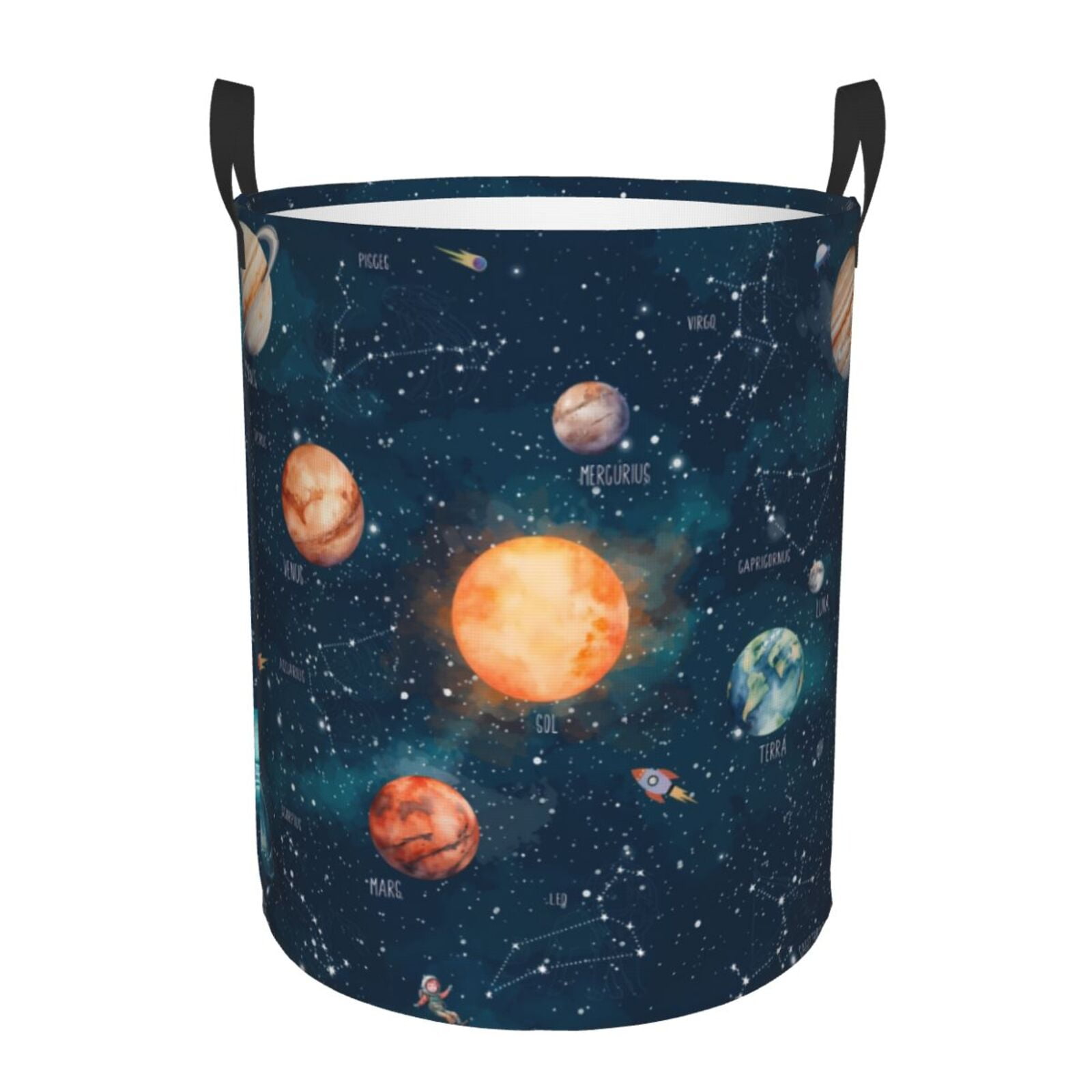 Laundry Basket, Solar System And Planets Laundry Hamper Waterproof ...