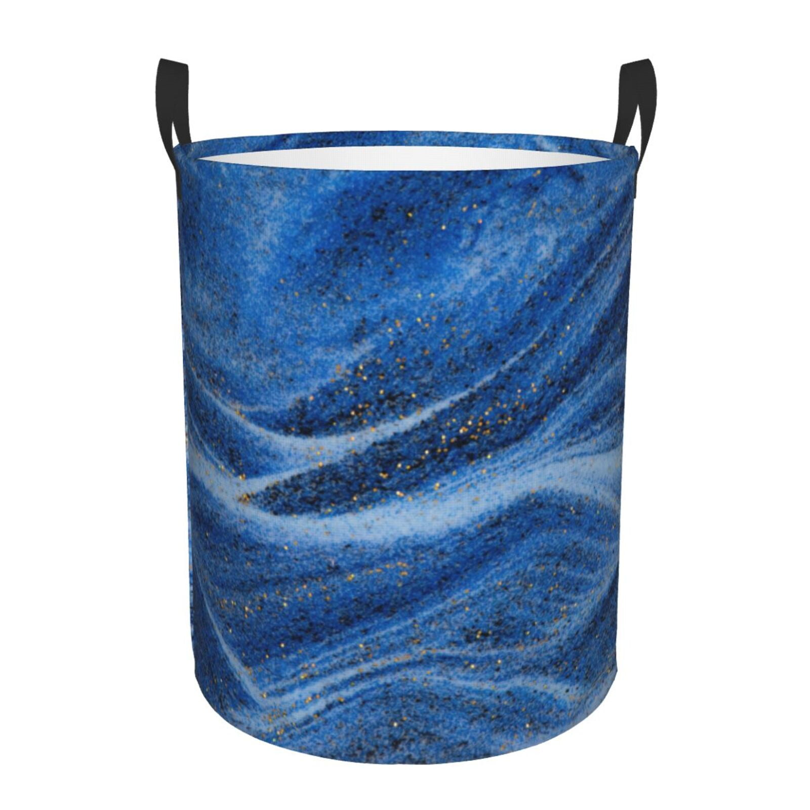 Laundry Basket, Sparkling With Blue Waterproof Laundry Hamper with ...