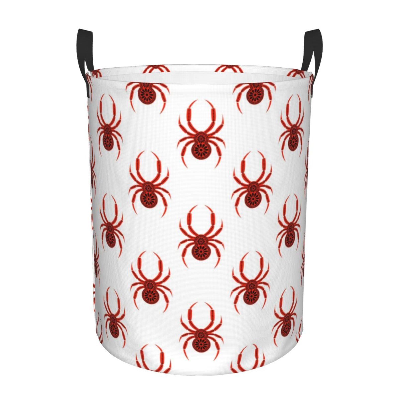 Laundry Basket, Spiders Insects Waterproof Laundry Hamper with Padded ...