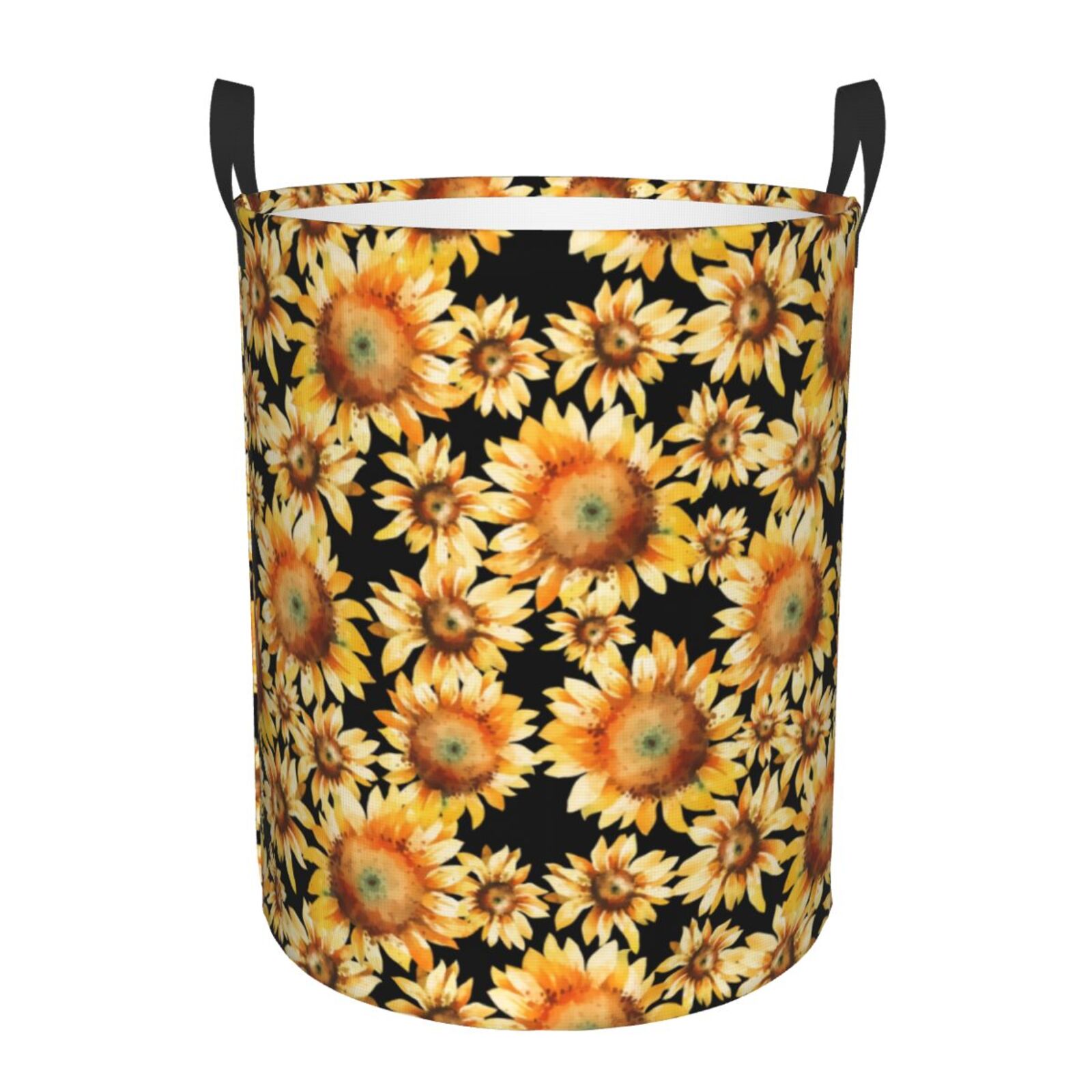 Laundry Basket, Sunflowers 1 Waterproof Laundry Hamper with Padded ...