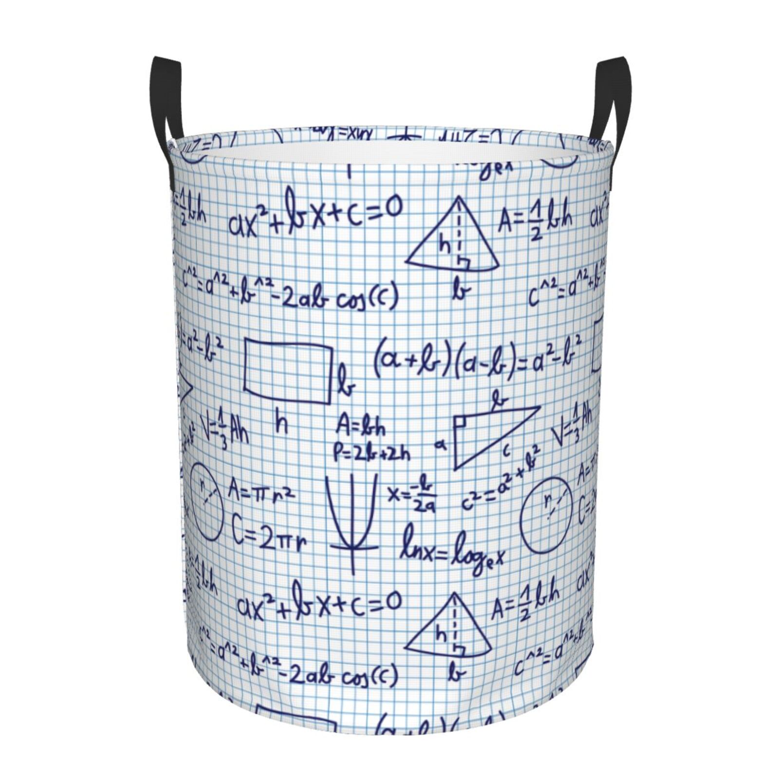 Laundry Basket, Tasteful Math Equation Waterproof Laundry Hamper With ...