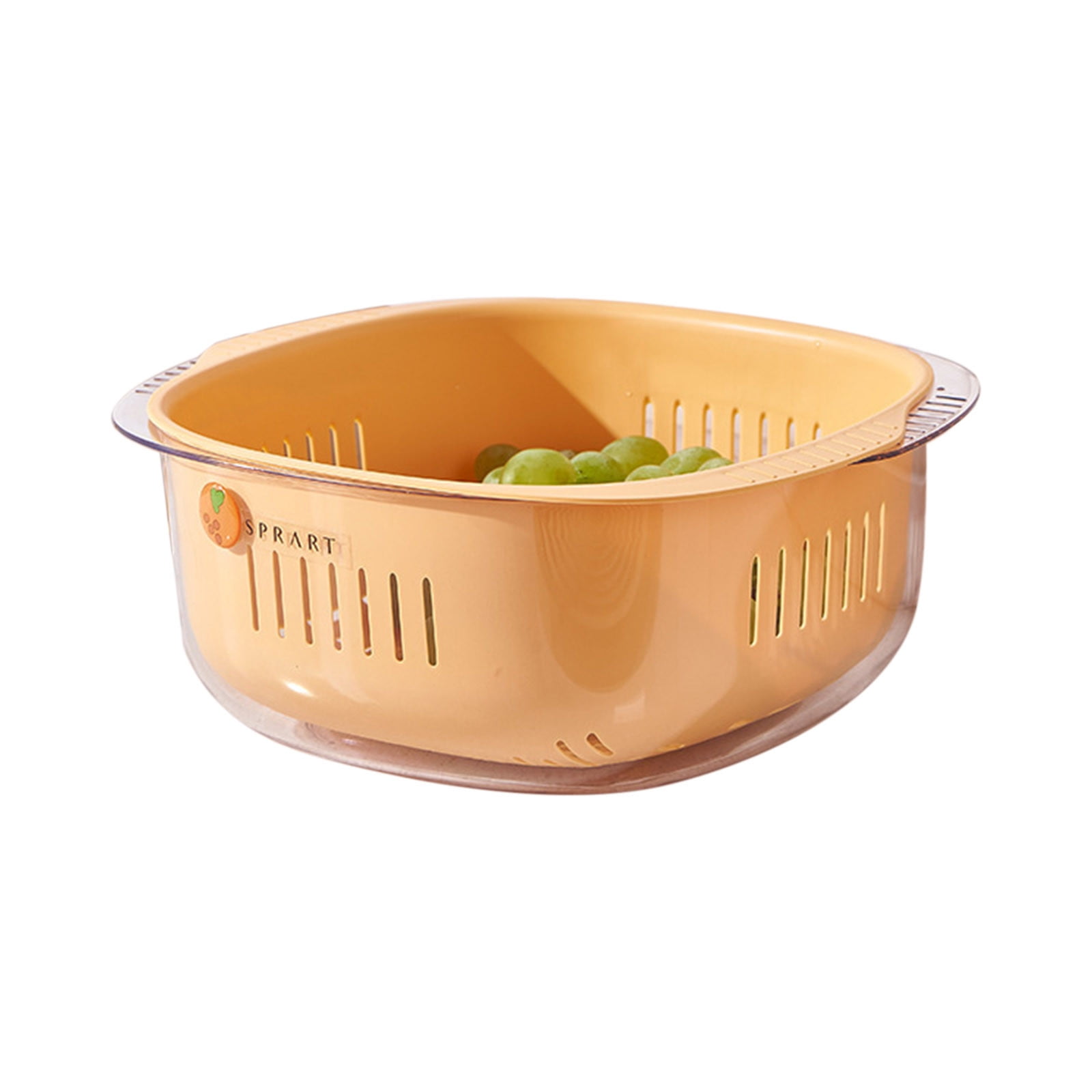 Laundry Basket Thickened Double Layered Kitchen Fruit Vegetable Filter ...