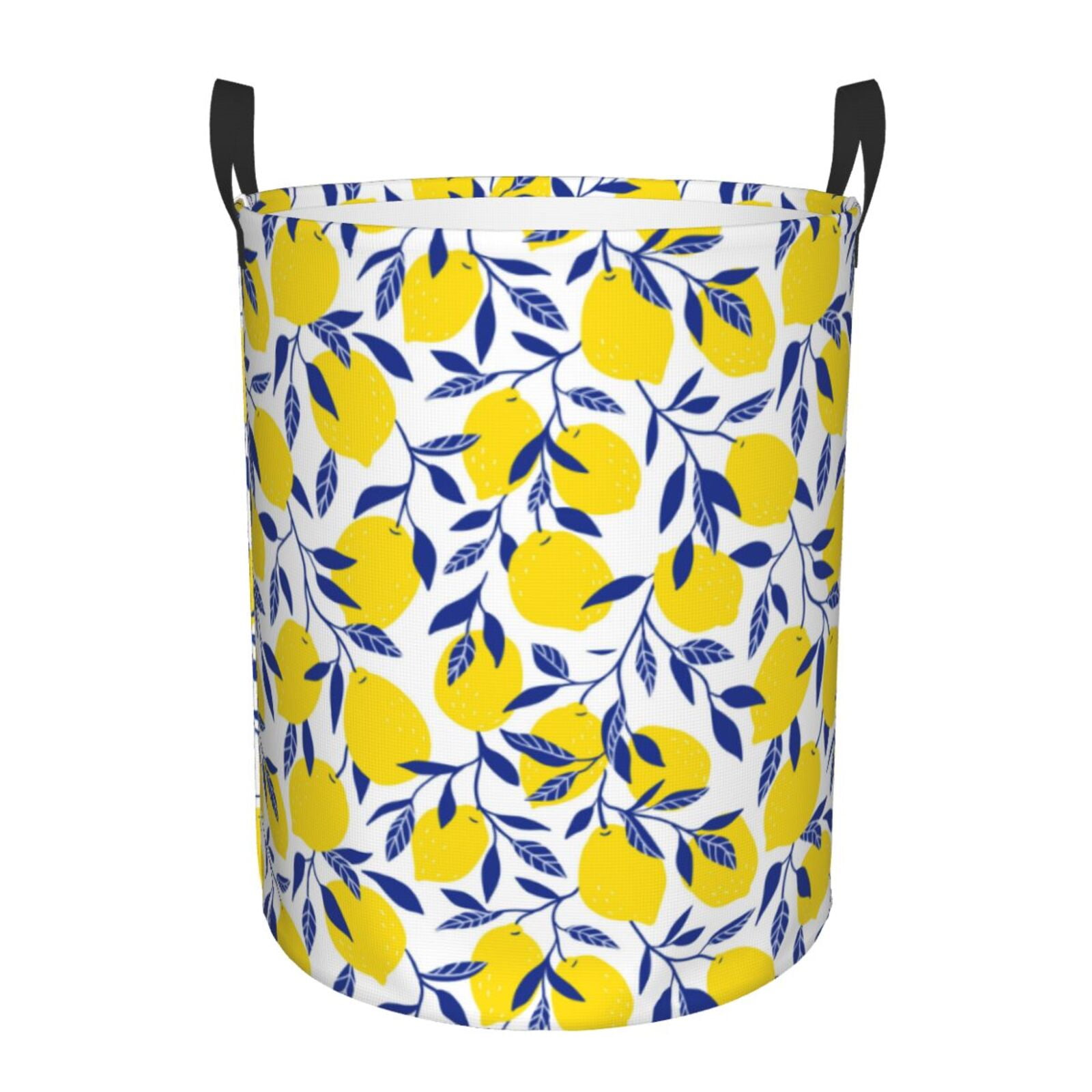 Laundry Basket, Tropical Lemon Waterproof Laundry Hamper With Handles ...