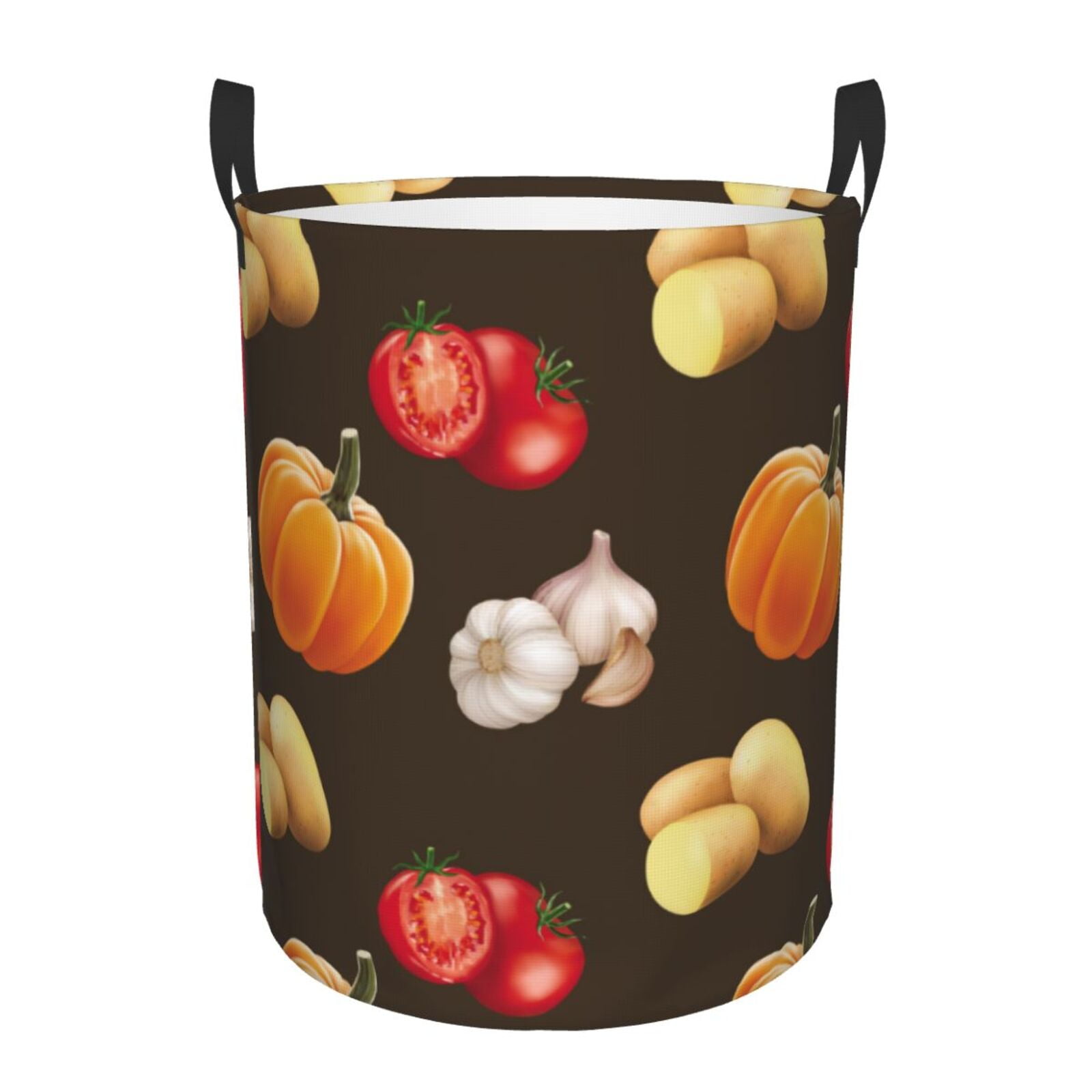 Laundry Basket, Vegetable Potato Waterproof Laundry Hamper With Handles ...