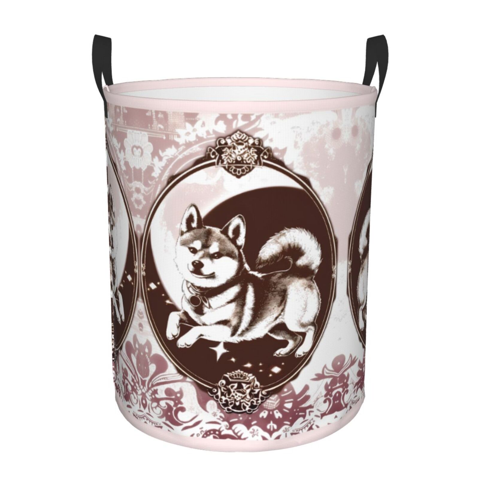Laundry Basket, Vintage Husky Dog Laundry Hamper Waterproof Laundry Bag ...