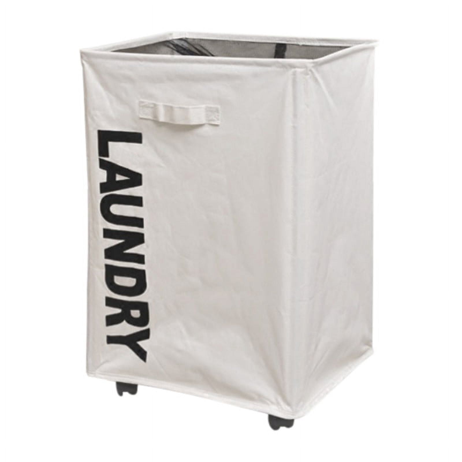 Laundry Basket with Wheels Foldable Laundry hamper Aluminum Frame Dirty ...