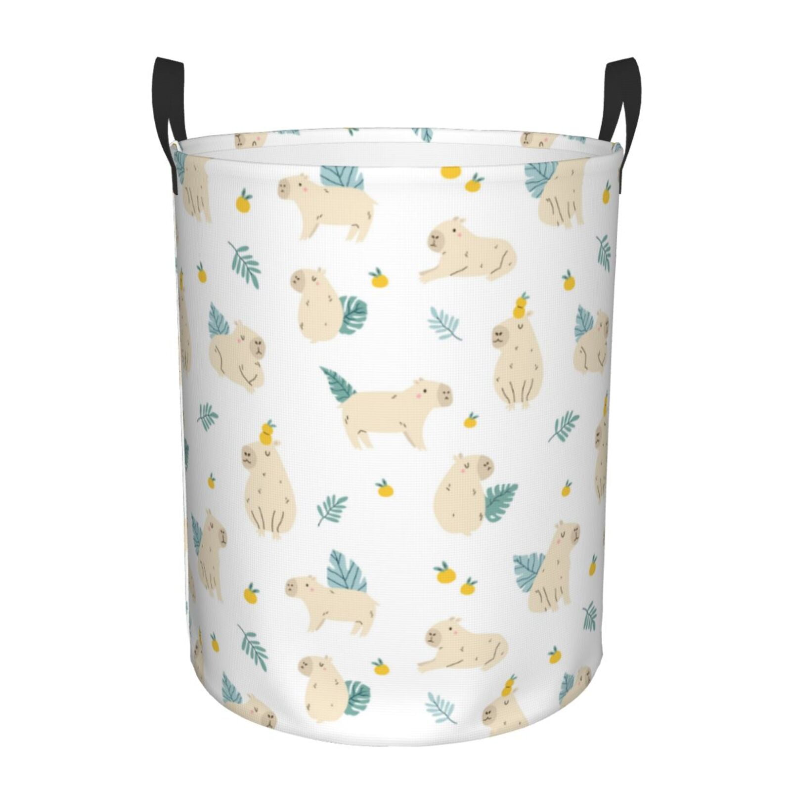 Laundry Basket, White Capybaras Waterproof Laundry Hamper With Padded ...