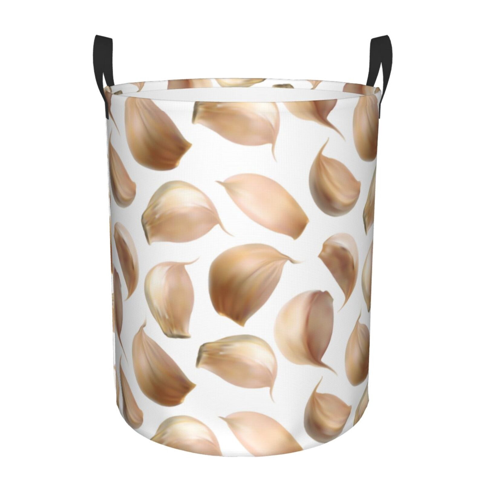 Laundry Basket, White Garlic Cloves Waterproof Laundry Hamper With ...