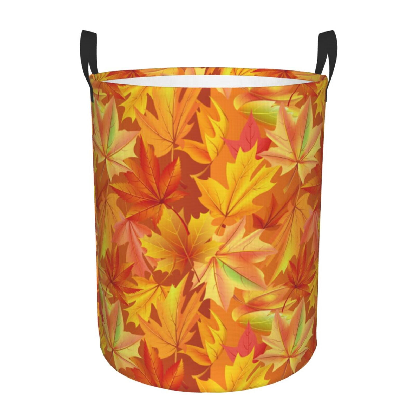 Laundry Basket, Yellow Maple Leaf Waterproof Laundry Hamper With ...
