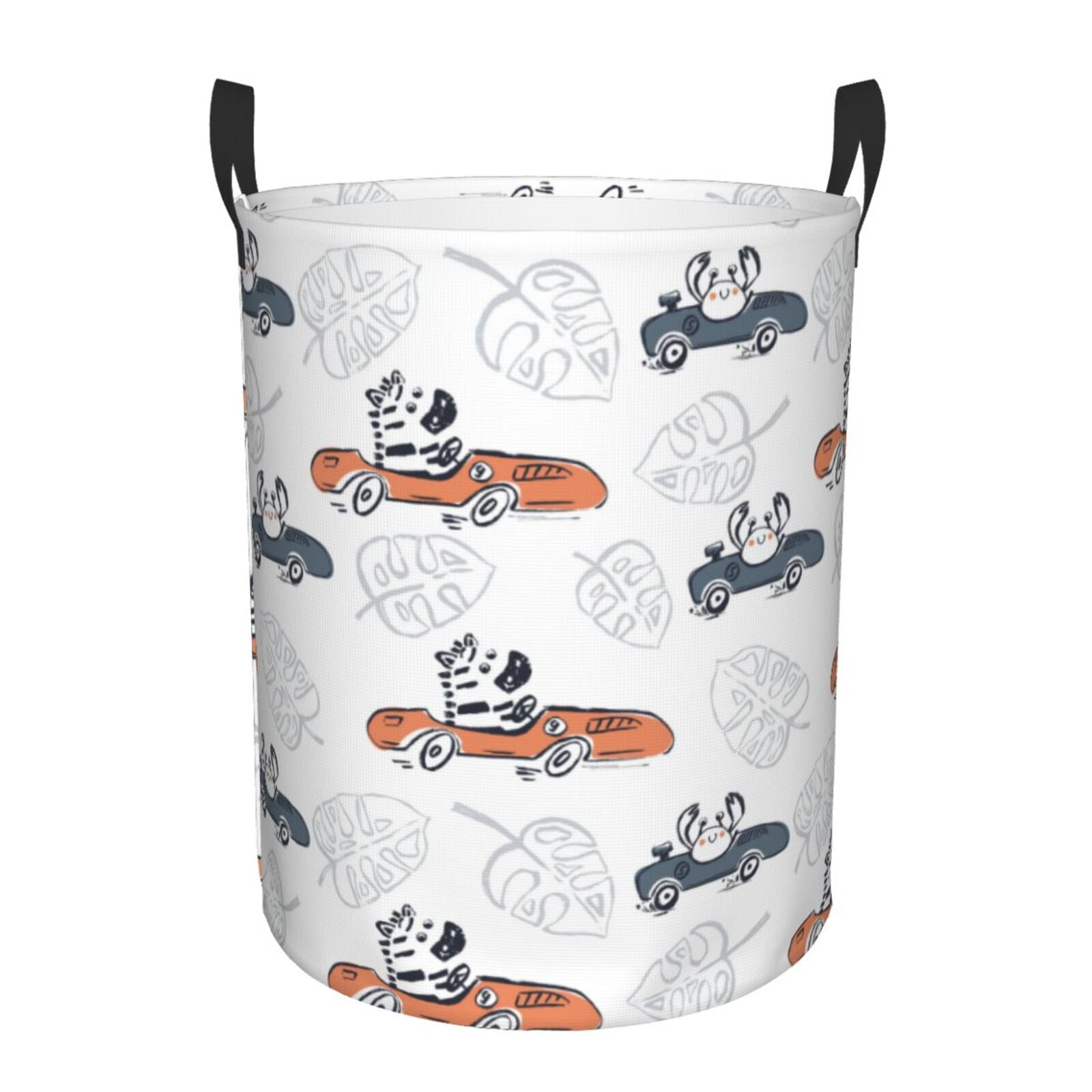 Laundry Basket, Zebra Crab Waterproof Laundry Hamper With Padded ...