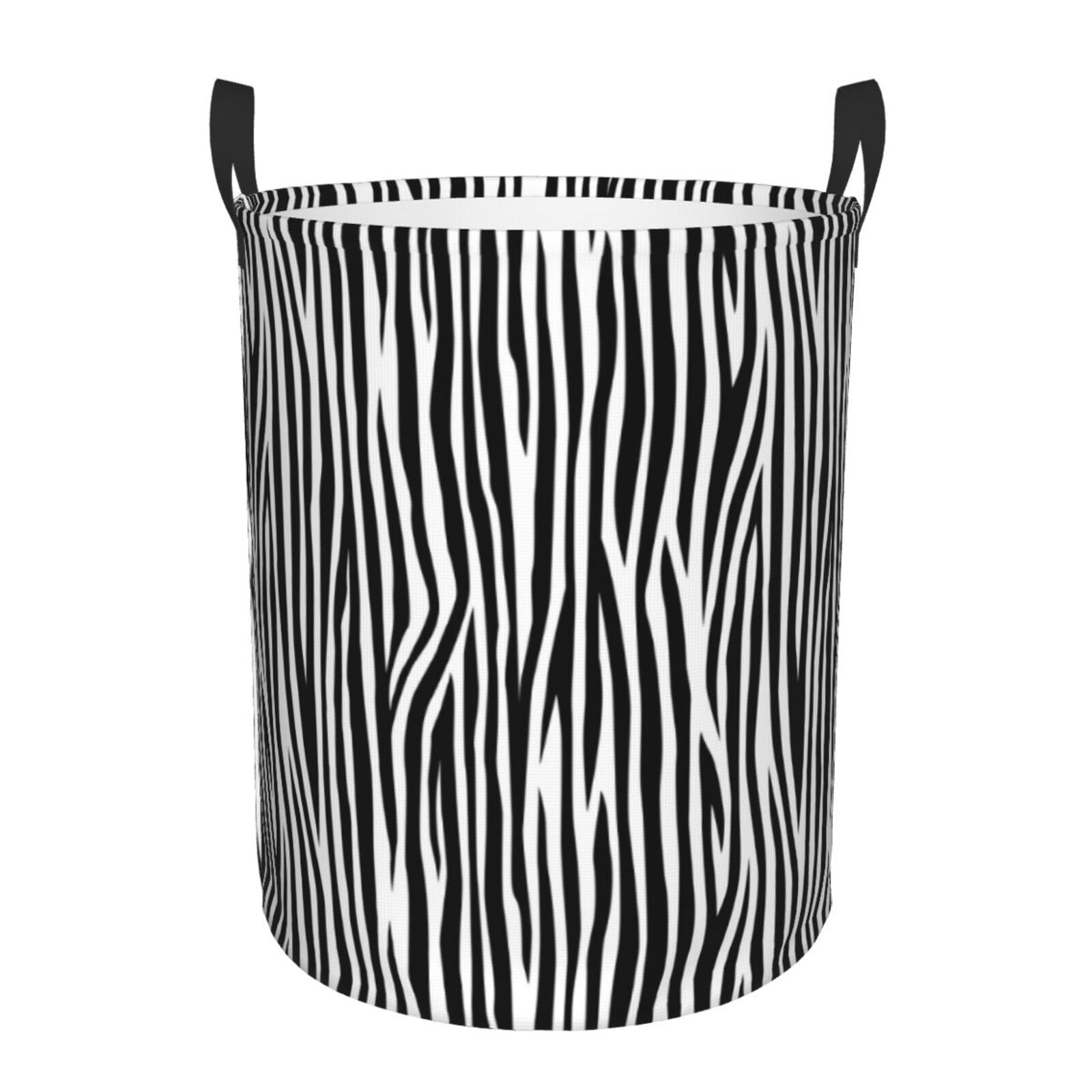 Laundry Basket, Zebra Skin Waterproof Laundry Hamper with Padded ...