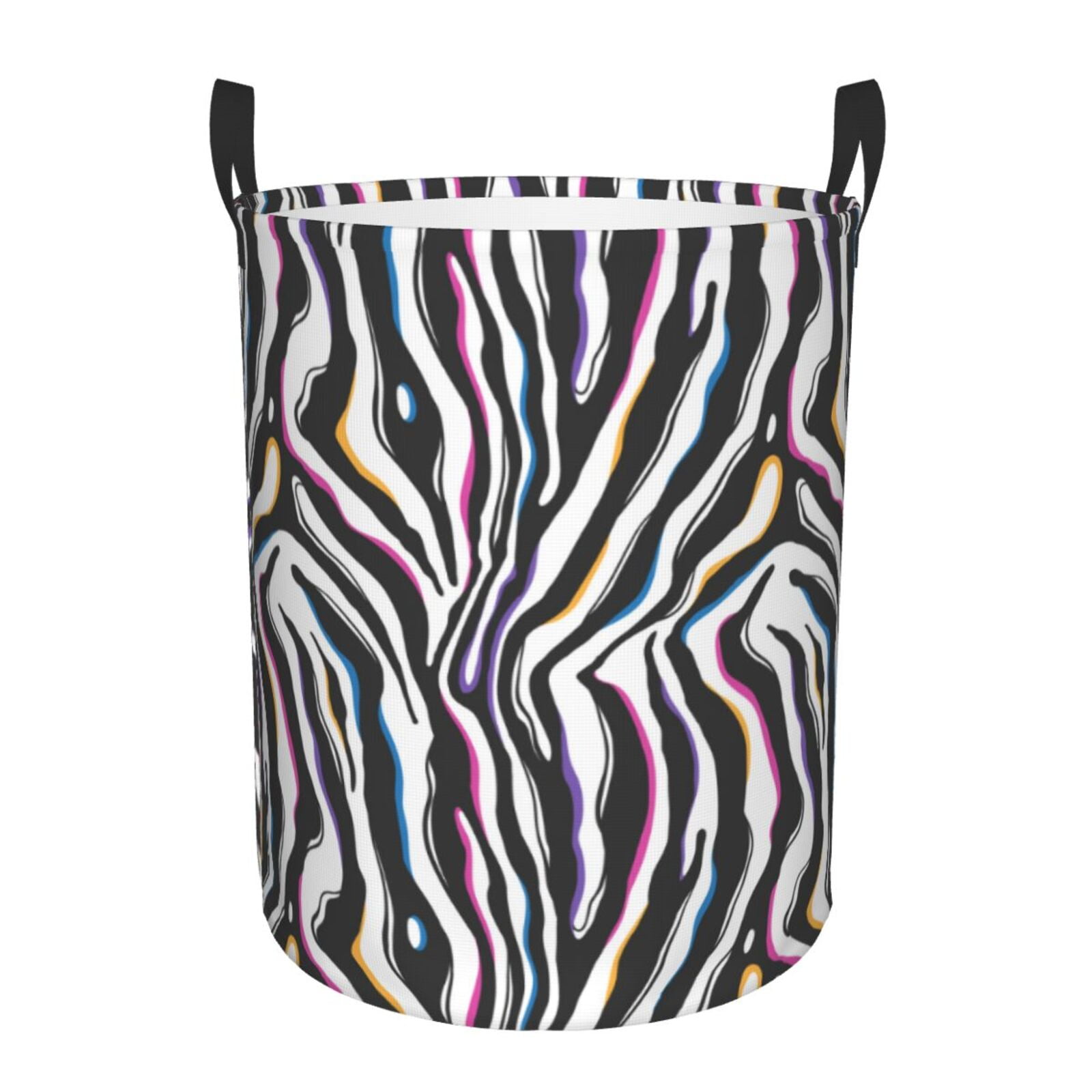 Laundry Basket, abstract black white zebra print Waterproof Laundry ...