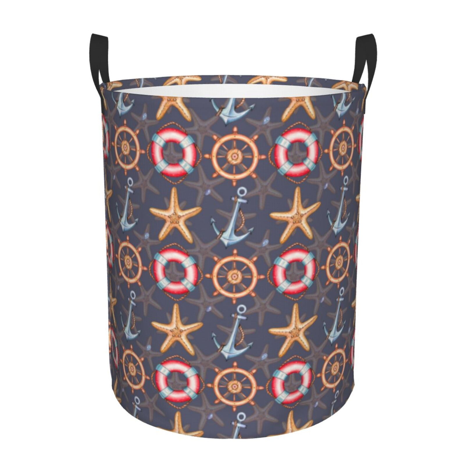 Laundry Basket - anchors ship starfish cool Waterproof Laundry Hamper ...