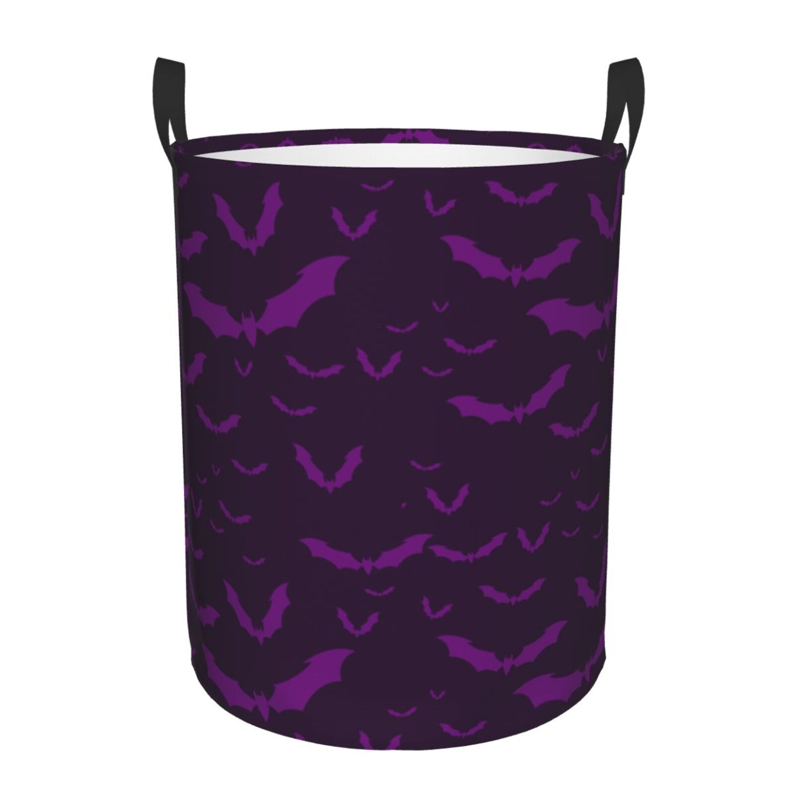 Laundry Basket, bats Violet purple cool Laundry Hamper Waterproof ...