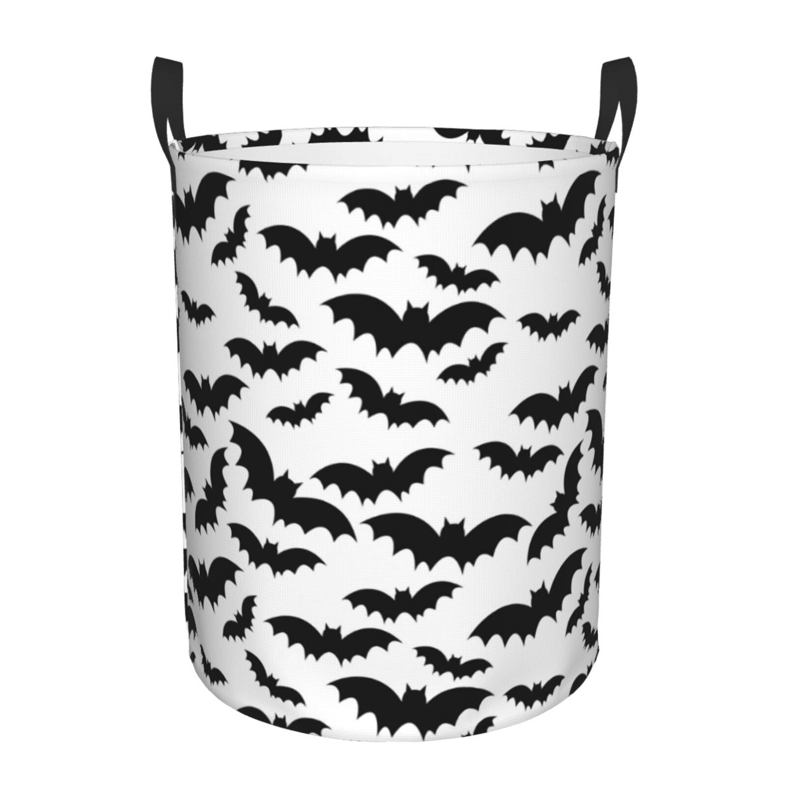 Laundry Basket, black bat white cool Laundry Hamper Waterproof Laundry ...