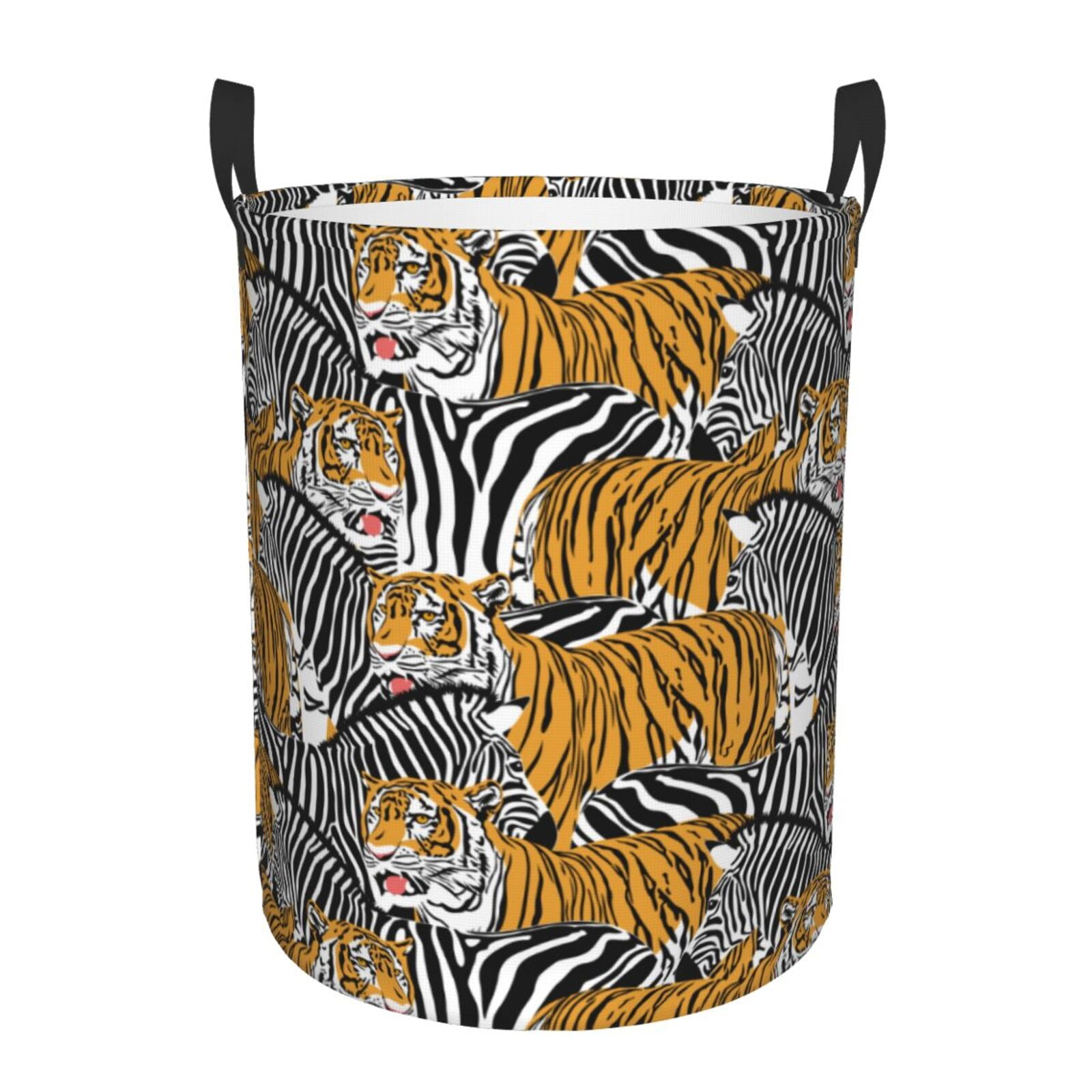 Laundry Basket - cool Tiger zebra Waterproof Laundry Hamper with ...