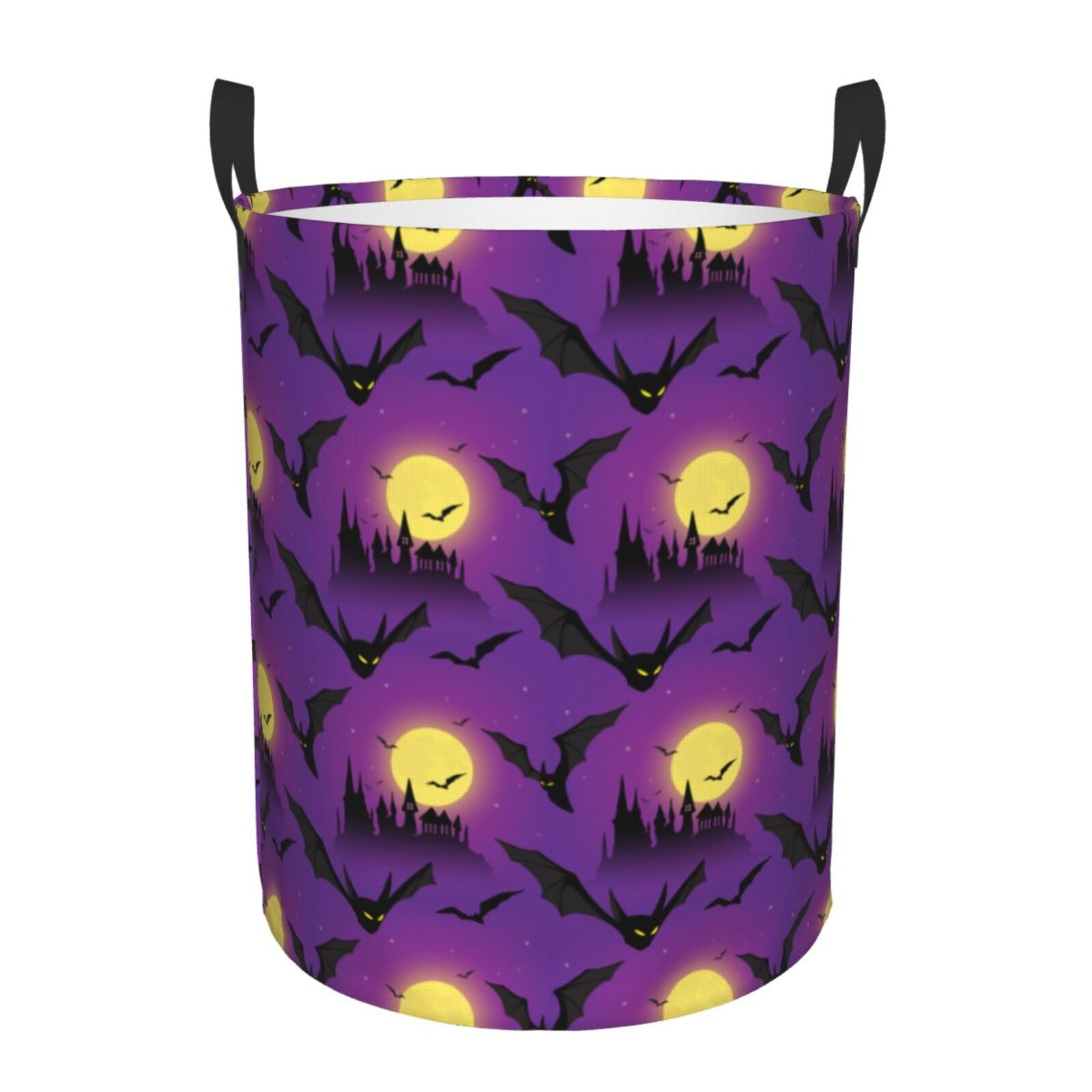 Laundry Basket - cool bats castle purple starry sky Waterproof Laundry ...