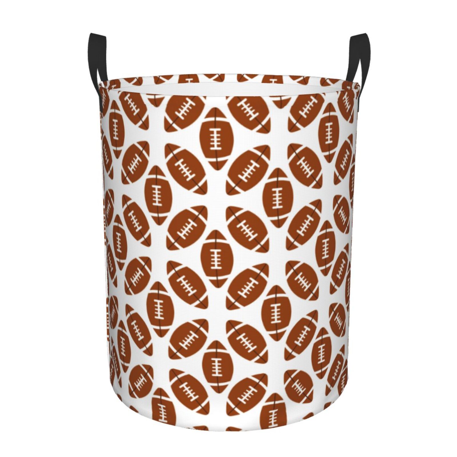 Laundry Basket, cute Americal football white Laundry Hamper Waterproof ...