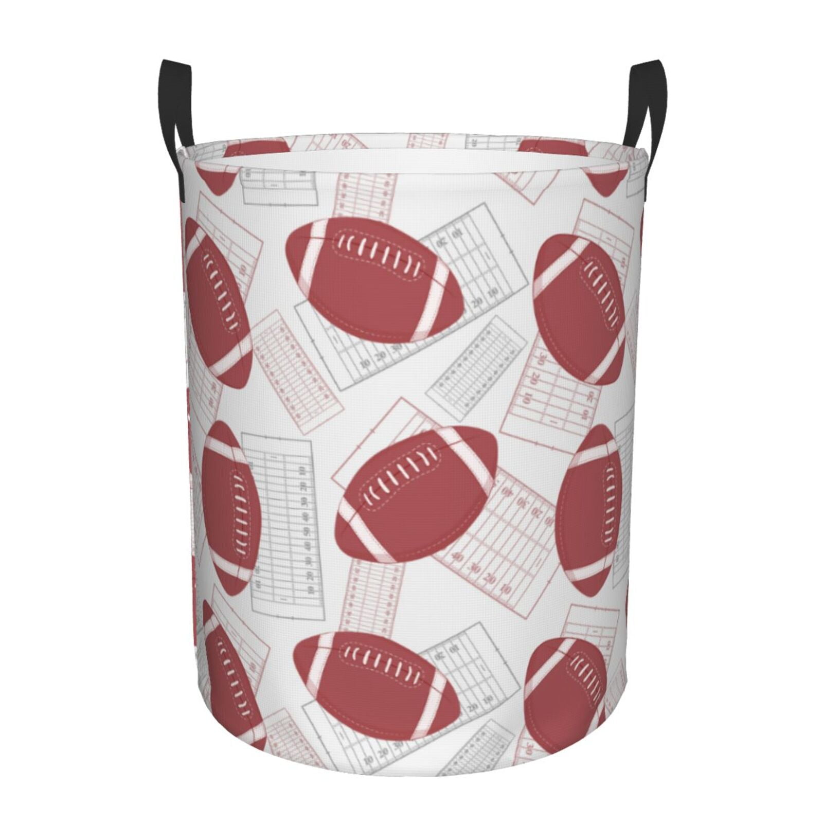 Laundry Basket, cute American football field vintage Laundry Hamper ...