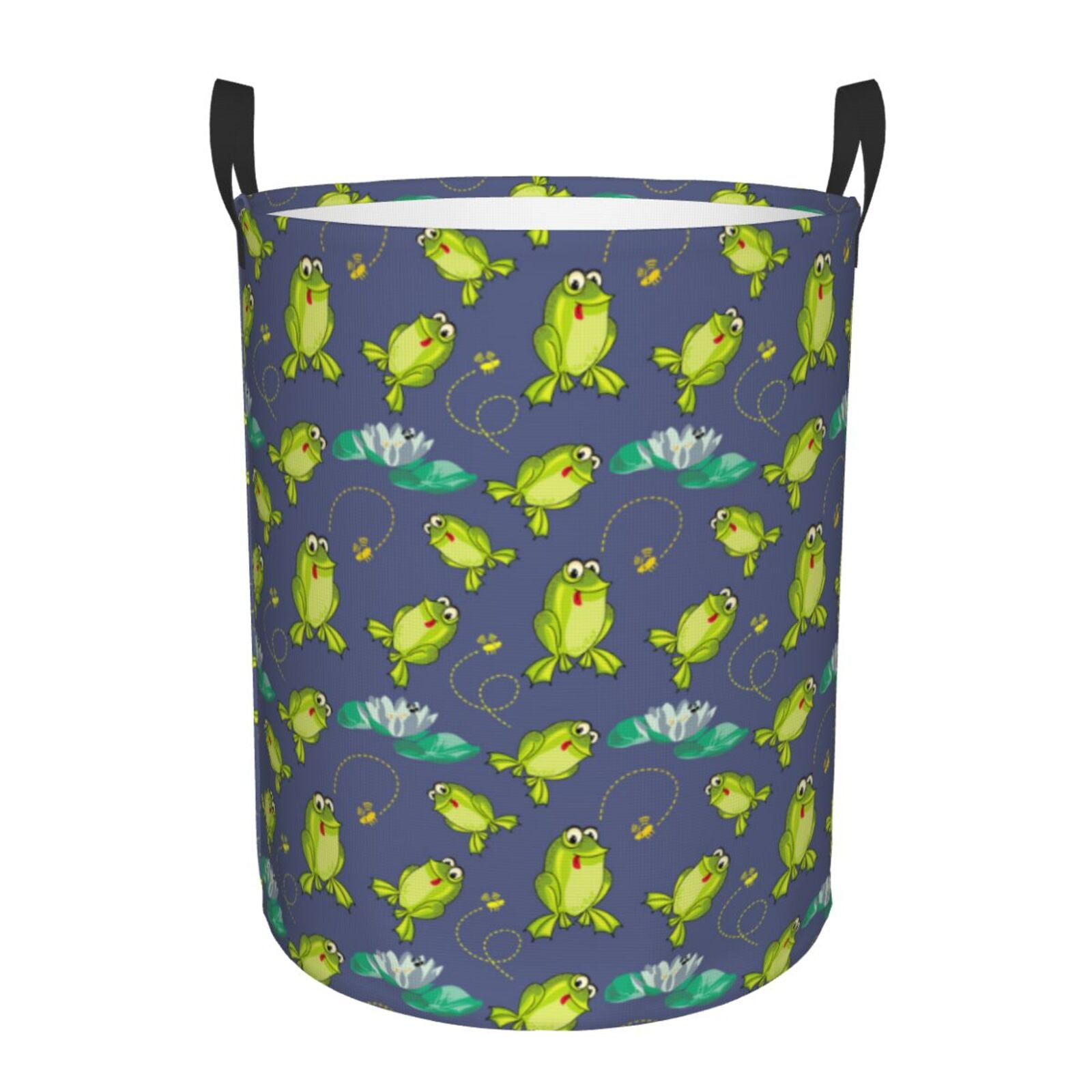 Laundry Basket, cute Frogs bee flower Laundry Hamper Waterproof Laundry ...