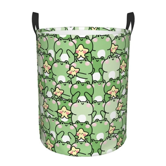Laundry Basket, cute frog cartoon star Laundry Hamper Waterproof ...