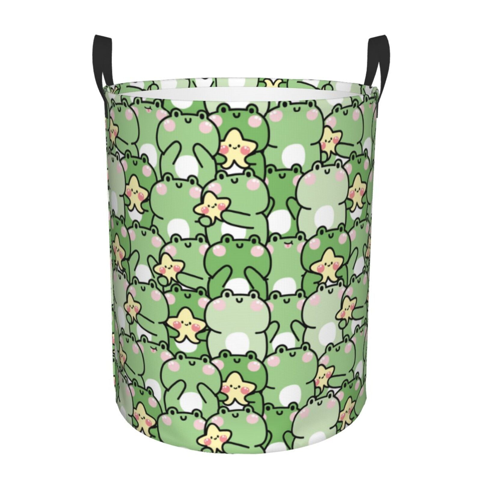 Laundry Basket - cute frog cartoon star Waterproof Laundry Hamper with ...