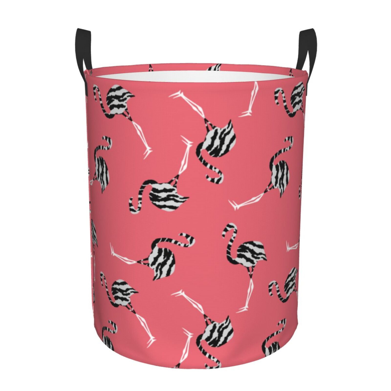 Laundry Basket, flamingo zebra print pink Waterproof Laundry Hamper ...