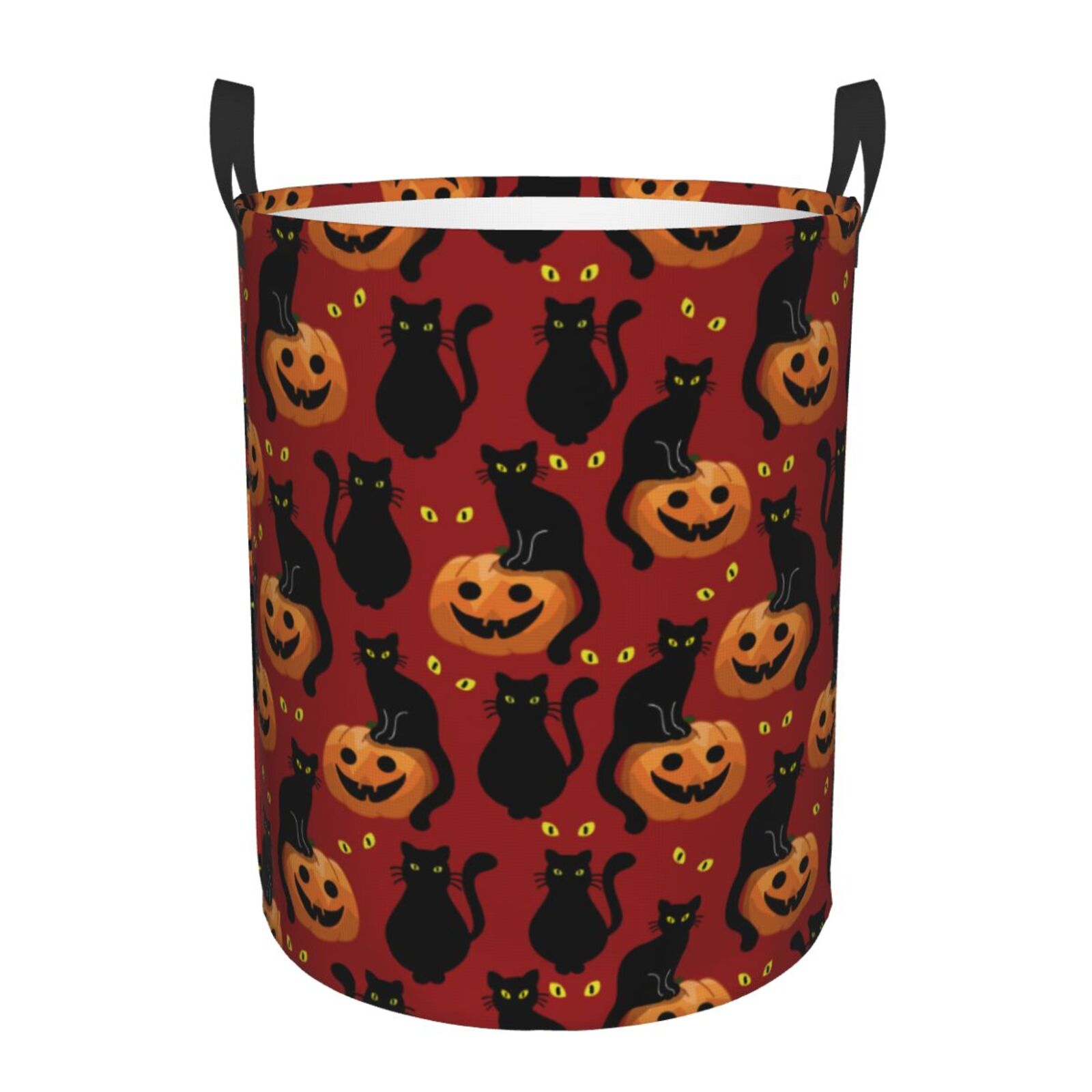 Laundry Basket - halloween cat pumpkins Waterproof Laundry Hamper with ...