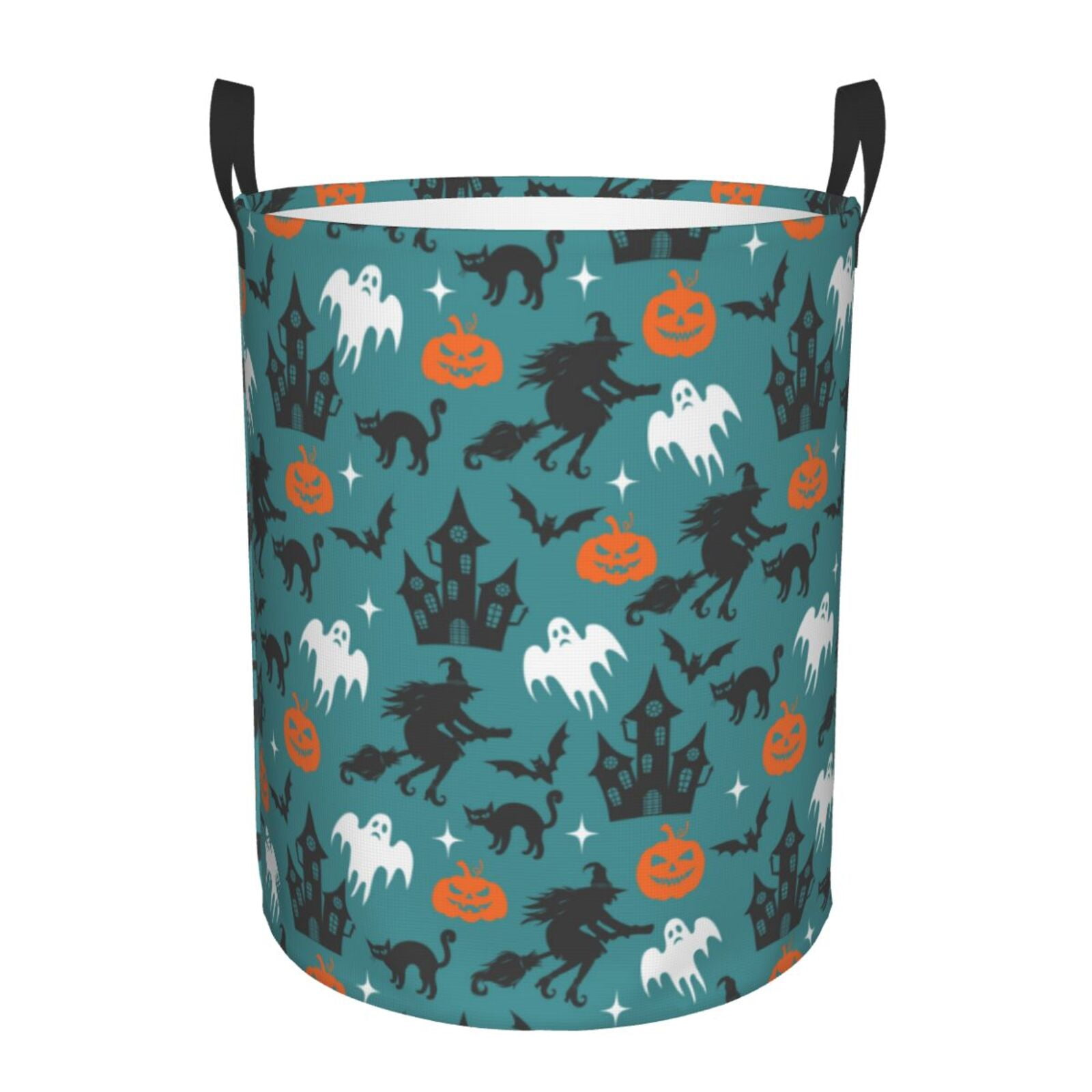 Laundry Basket, halloween pumpkin witch Laundry Hamper Waterproof ...
