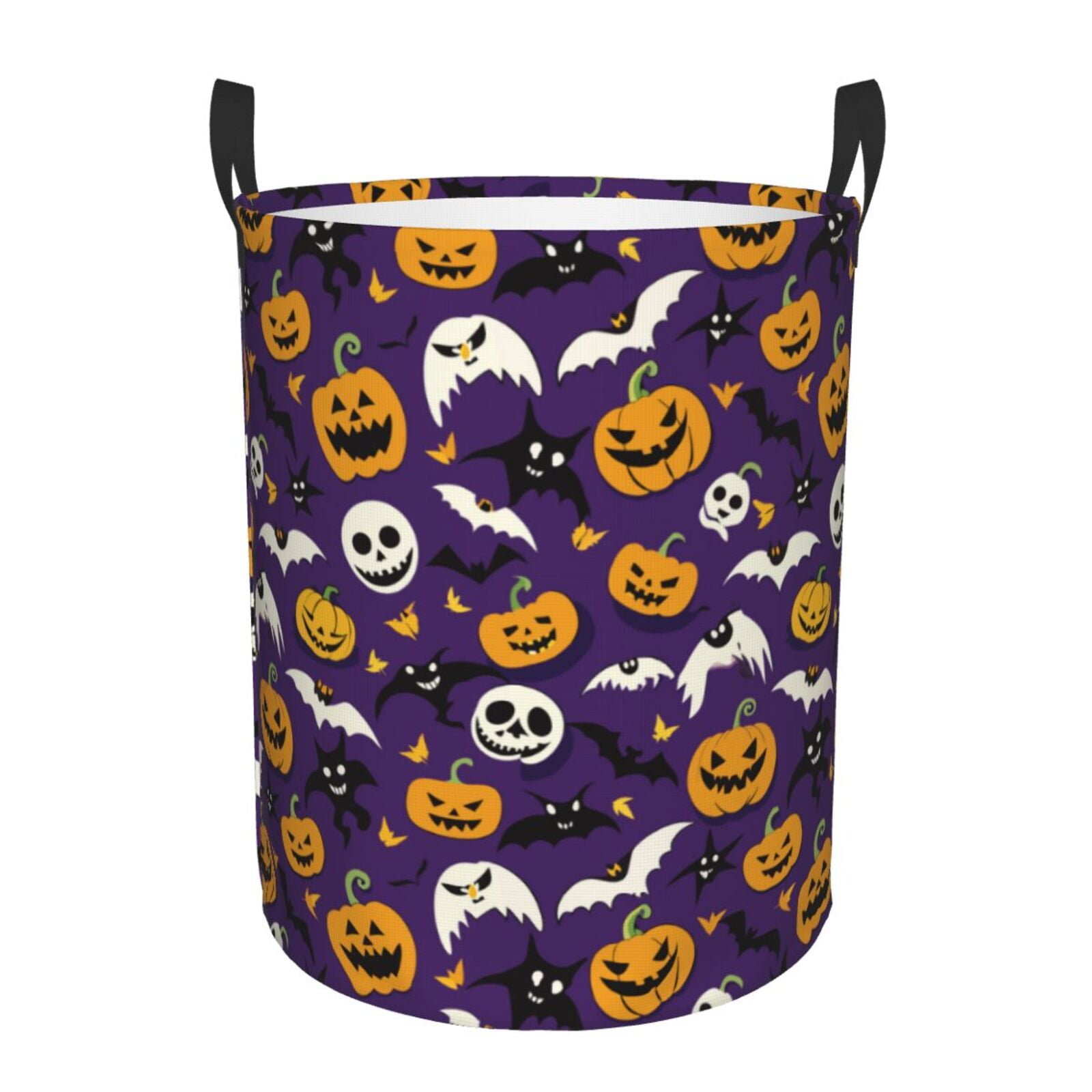 Laundry Basket, halloween pumpkins bats print Laundry Hamper Waterproof ...