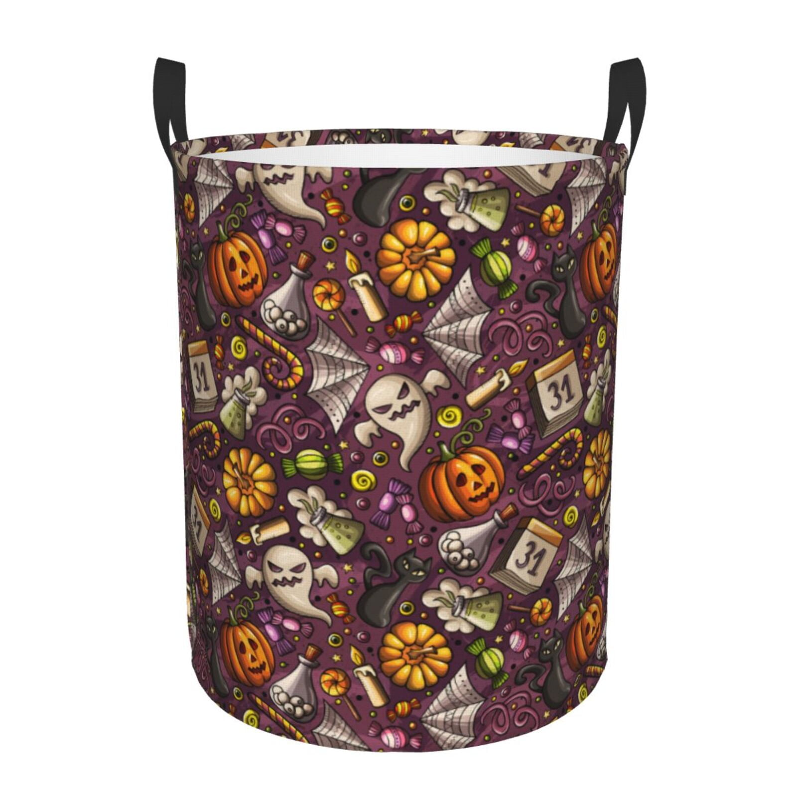 Laundry Basket - halloween pumpkins candy cat Waterproof Laundry Hamper ...