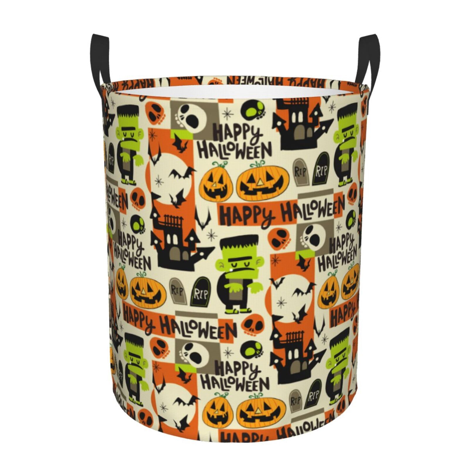 Laundry Basket, halloween pumpkins happy Laundry Hamper Waterproof ...