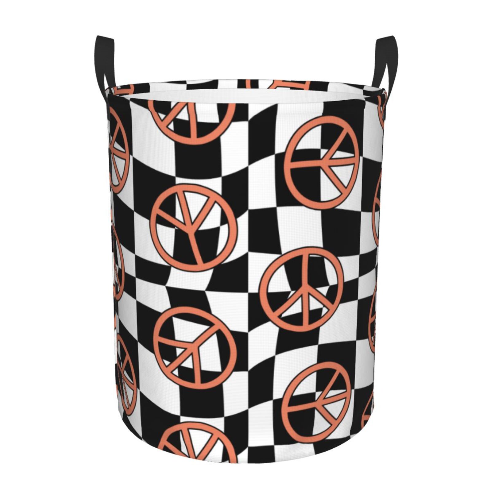 Laundry Basket, peace sign chessboard Waterproof Laundry Hamper with ...