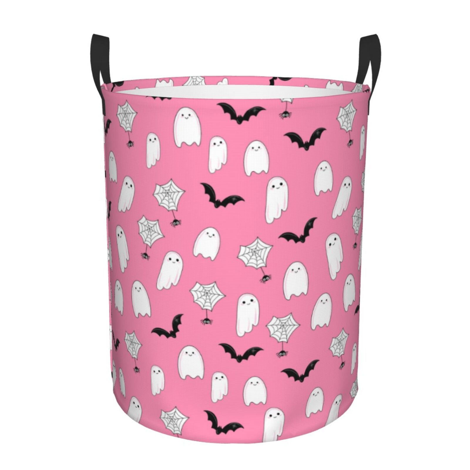 Laundry Basket, pink ghost halloween Laundry Hamper Waterproof Laundry ...