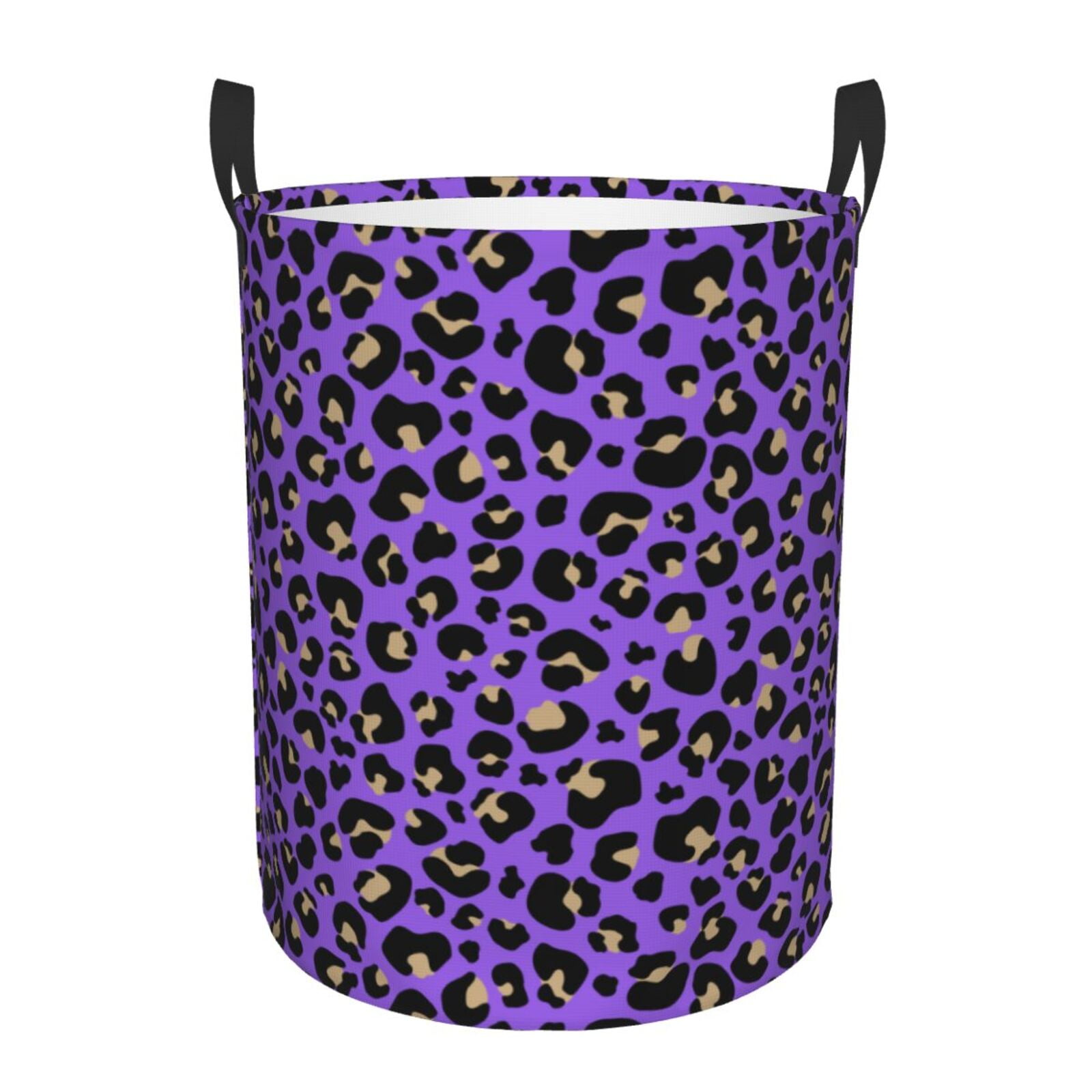 Laundry Basket - purple Leopard print fashion Waterproof Laundry Hamper ...