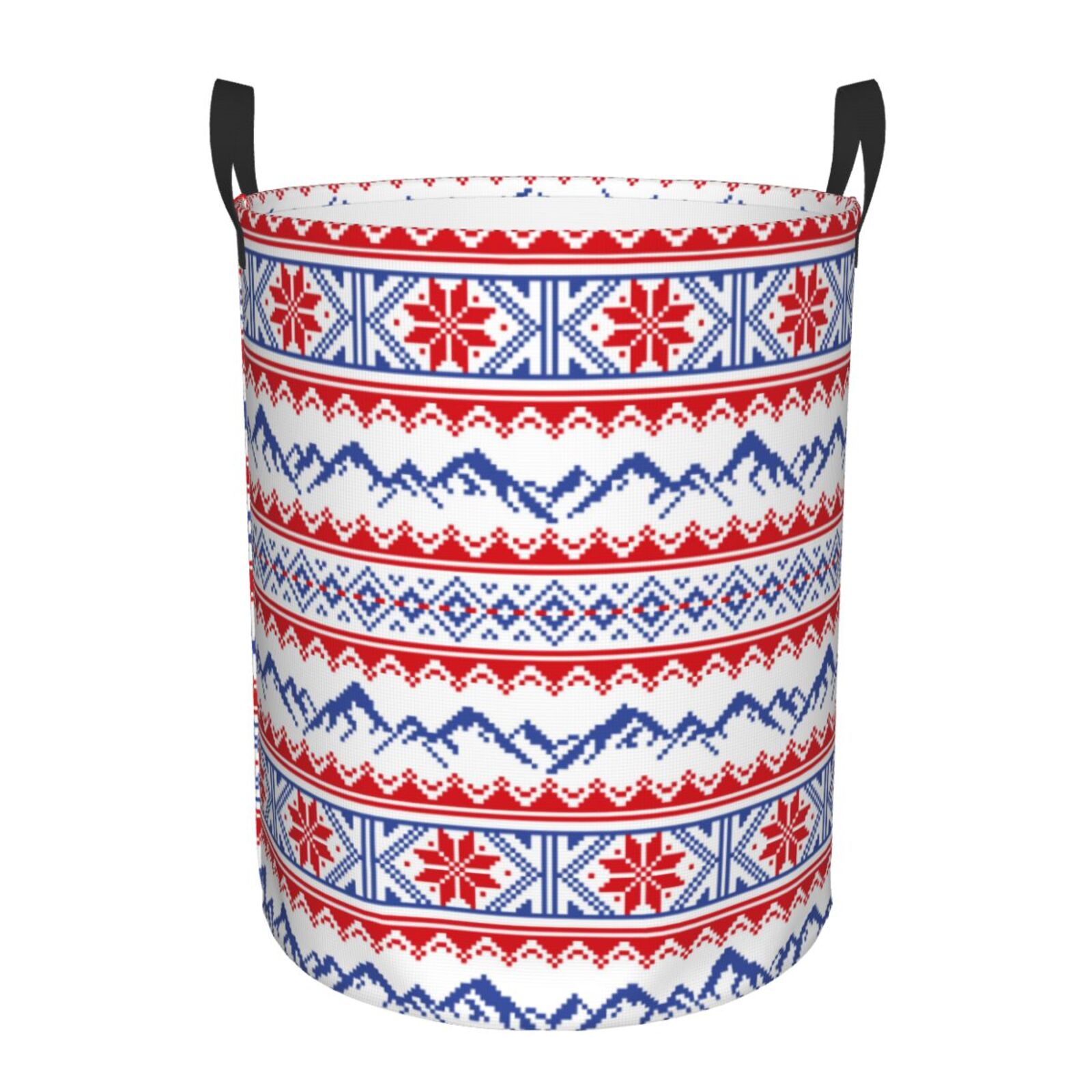 Laundry Basket - red blue Snow Mountain Waterproof Laundry Hamper with ...