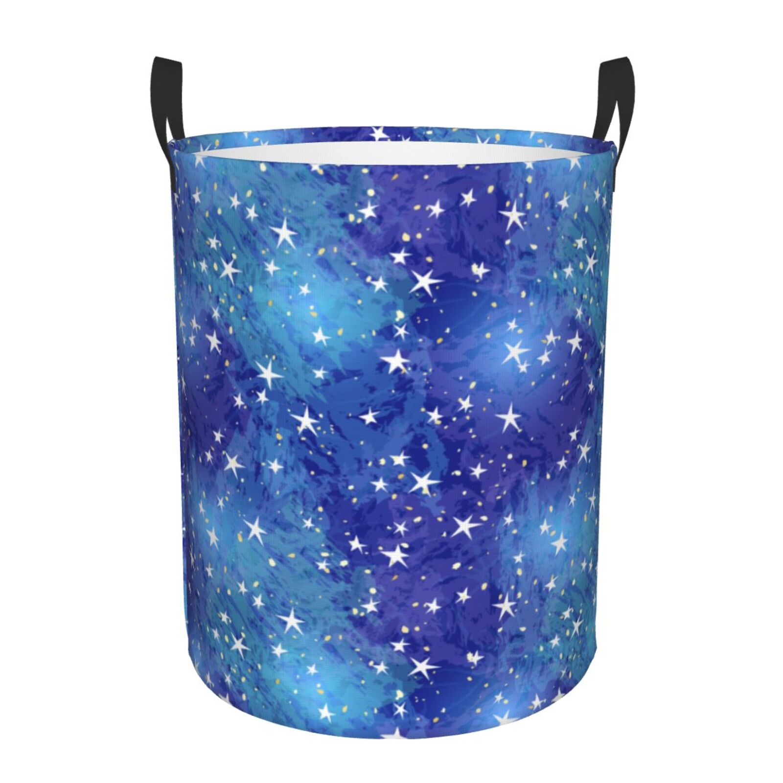 Laundry Basket, shiny starry sky blue sky Laundry Hamper Waterproof ...