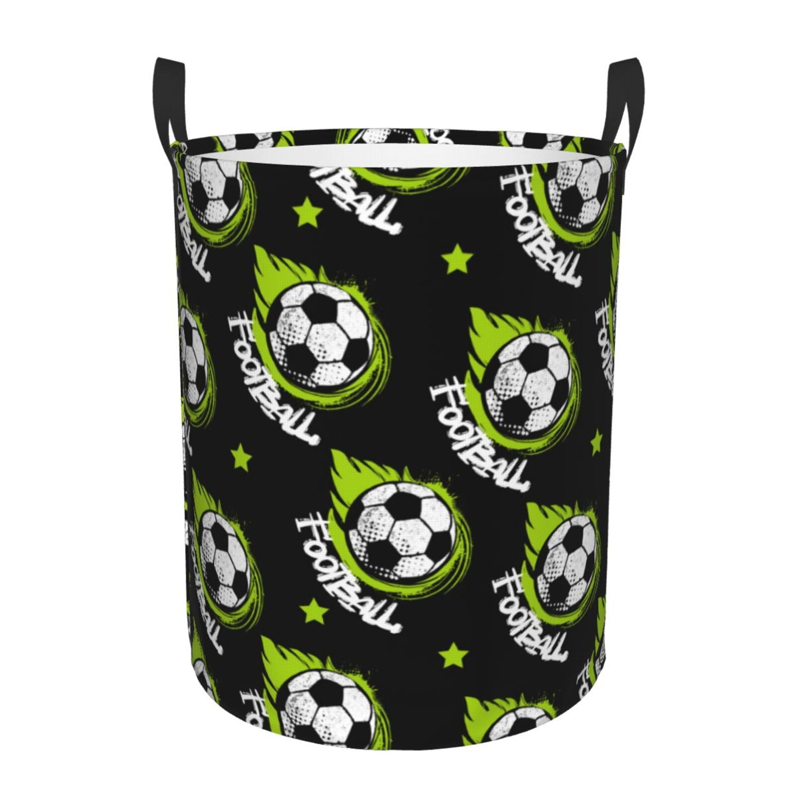 Laundry Basket, soccer football ball cool black Laundry Hamper ...