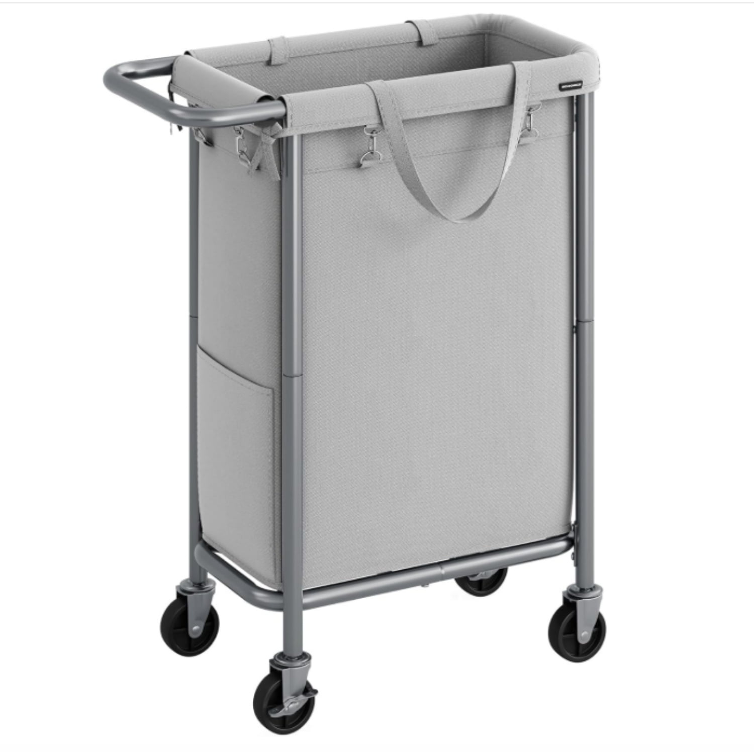 Laundry Basket with Wheels, Rolling Laundry Hamper, 23.8 Gallons (90 L ...