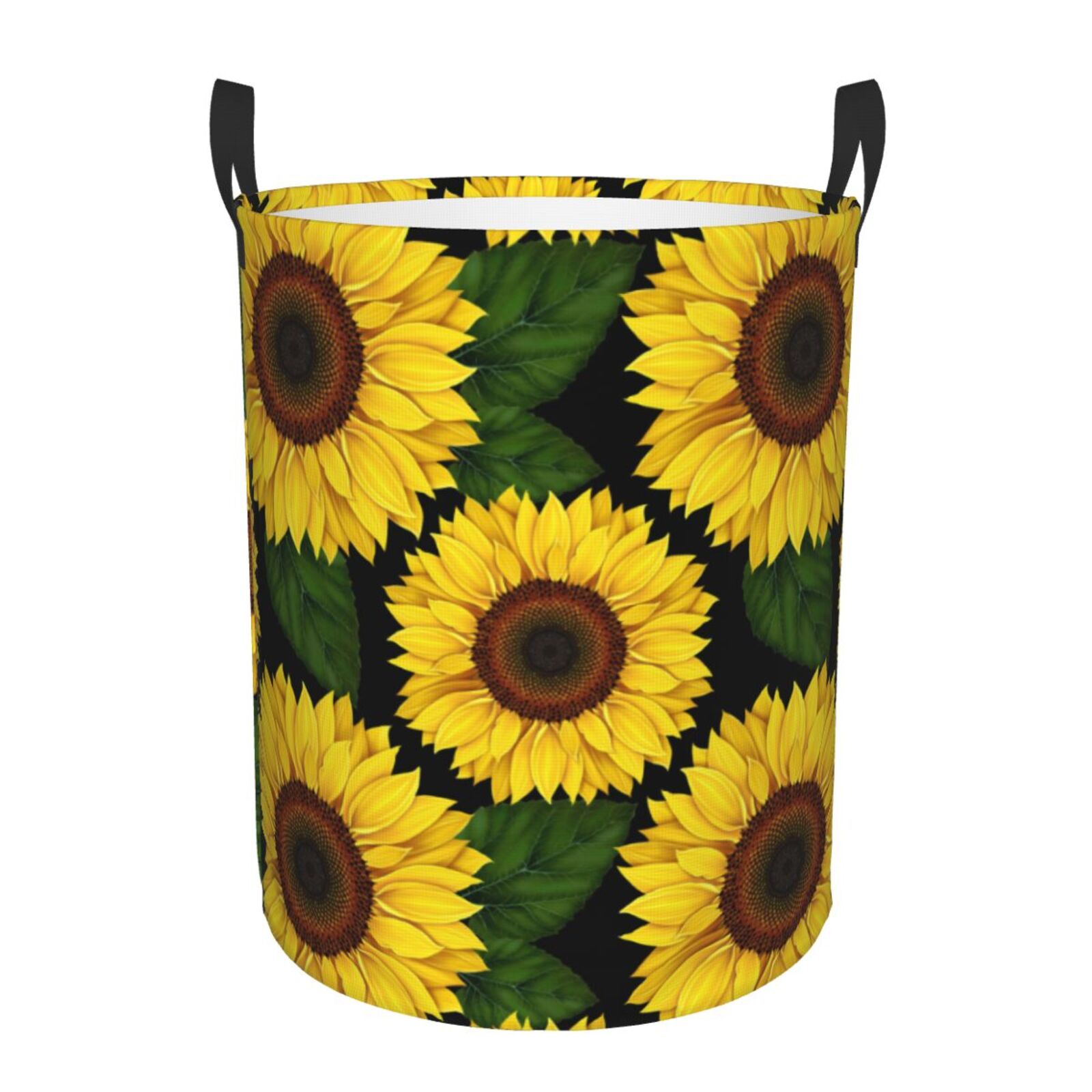 Laundry Basket, yellow Sunflower Realistic Aesthetic Laundry Hamper ...