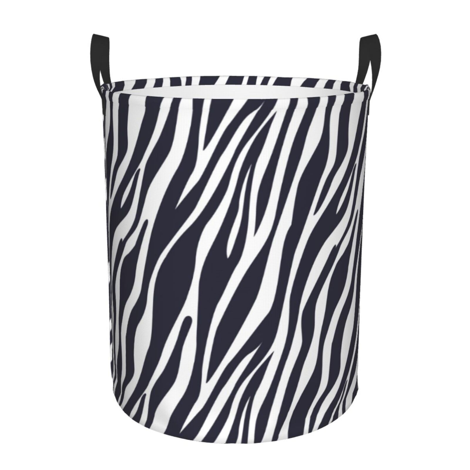 Laundry Basket, zebra print black white print Laundry Hamper Waterproof ...