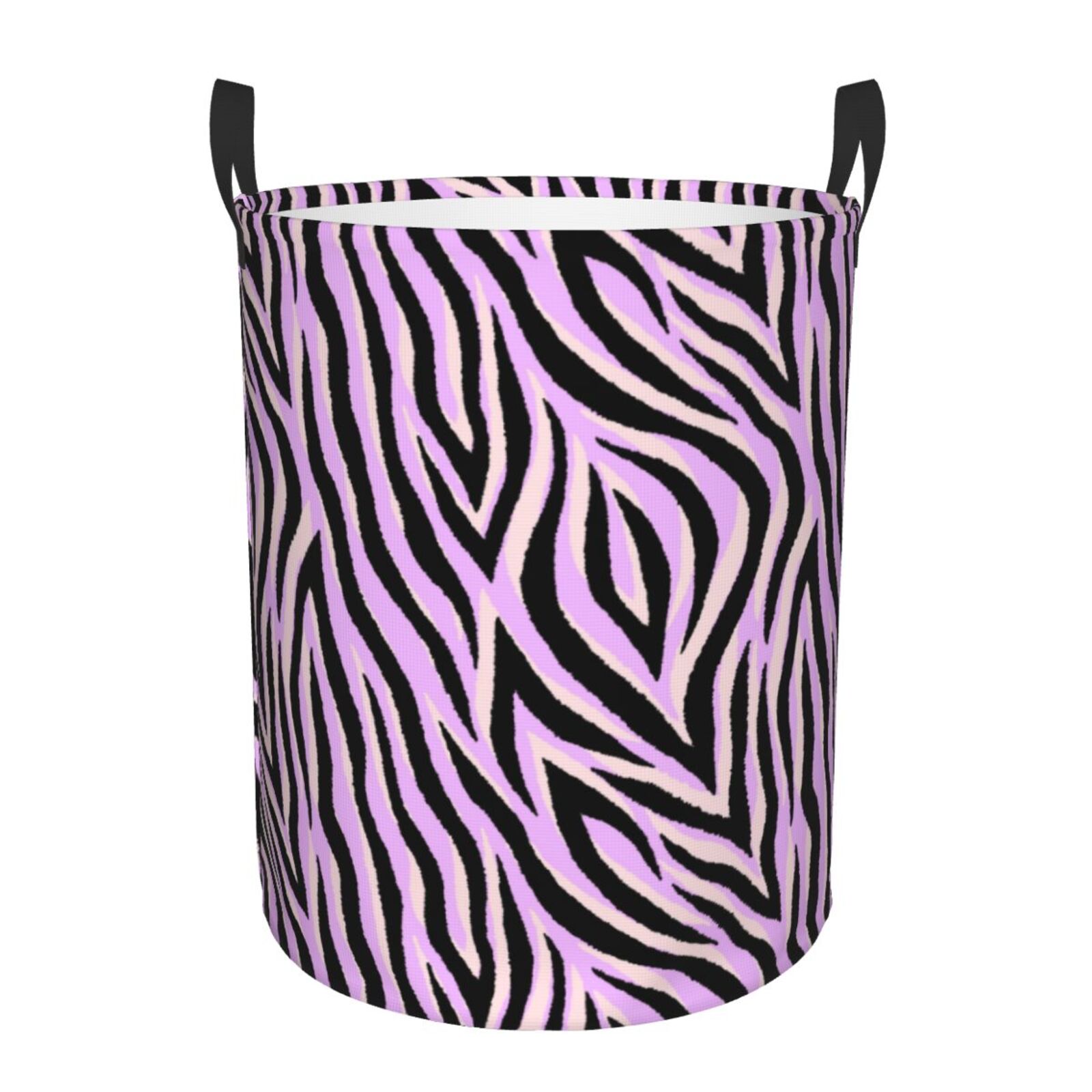 Laundry Basket, zebra print purple Laundry Hamper Waterproof Laundry ...