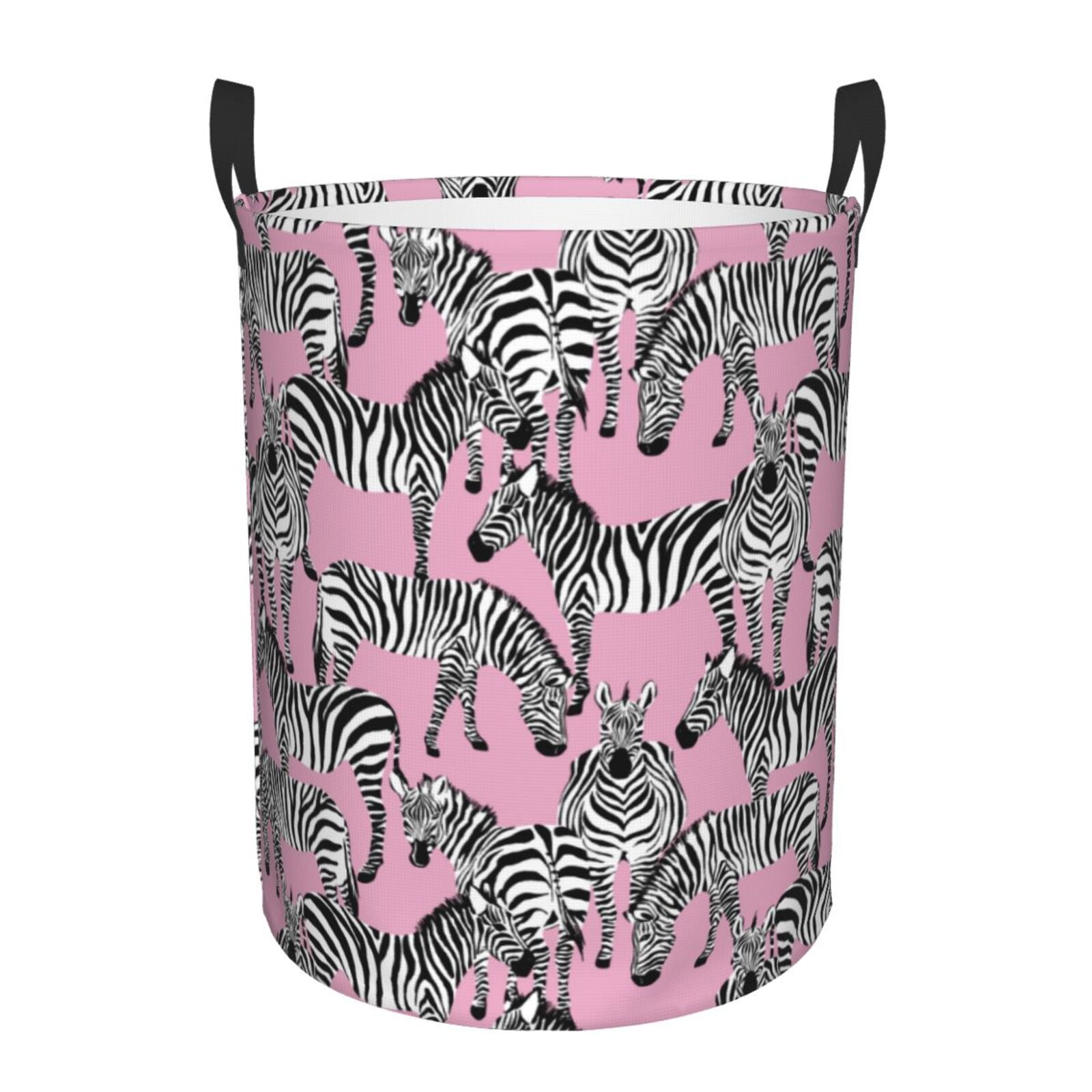 Laundry Basket, zebra purple cute Laundry Hamper Waterproof Laundry Bag ...