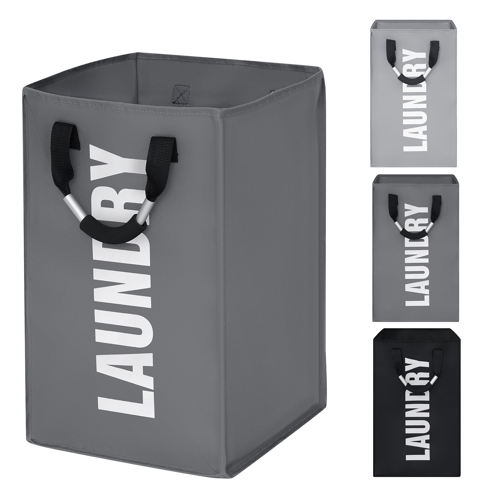 Honeier Large Collapsible Laundry Basket, Waterproof Oxford Laundry ...