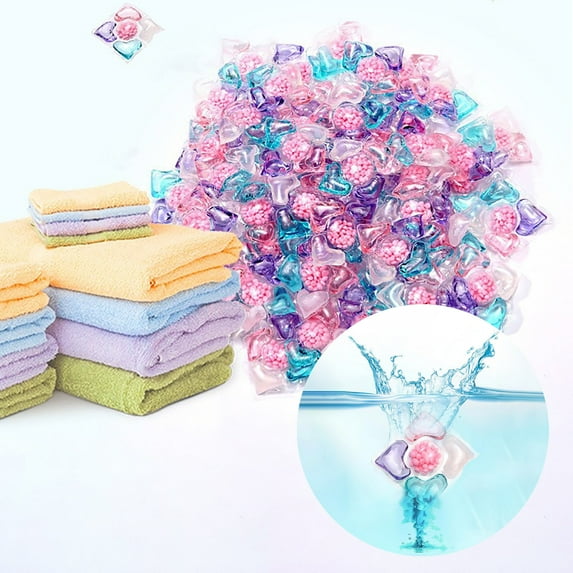 Laundry Beads 5-in-1 Concentrated Detergent | Deep Cleaning & Stain Removal | Long-Lasting Fresh ...