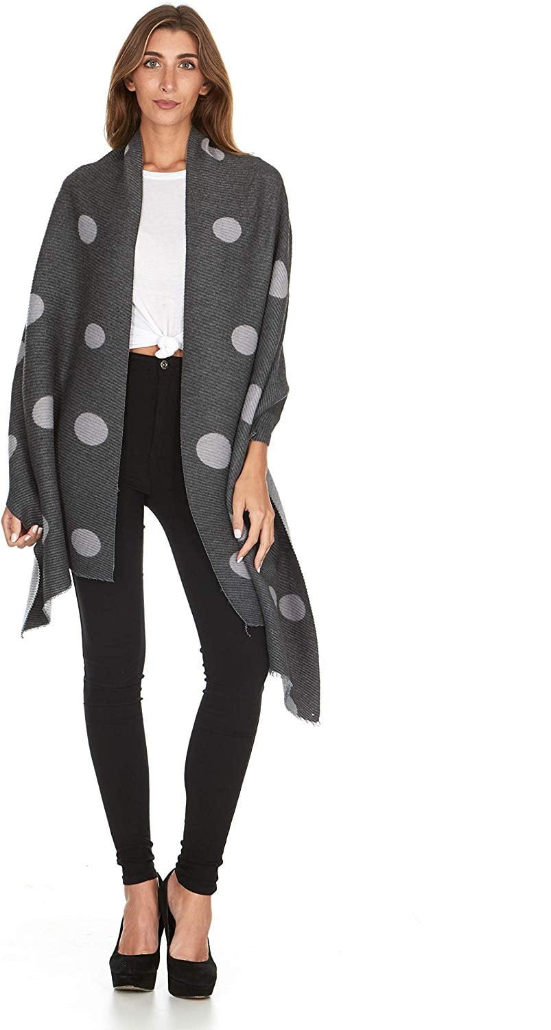 Laundry By Shelli Segal Pleated Fashion Polka Dot Scarf Shawl for Women ...