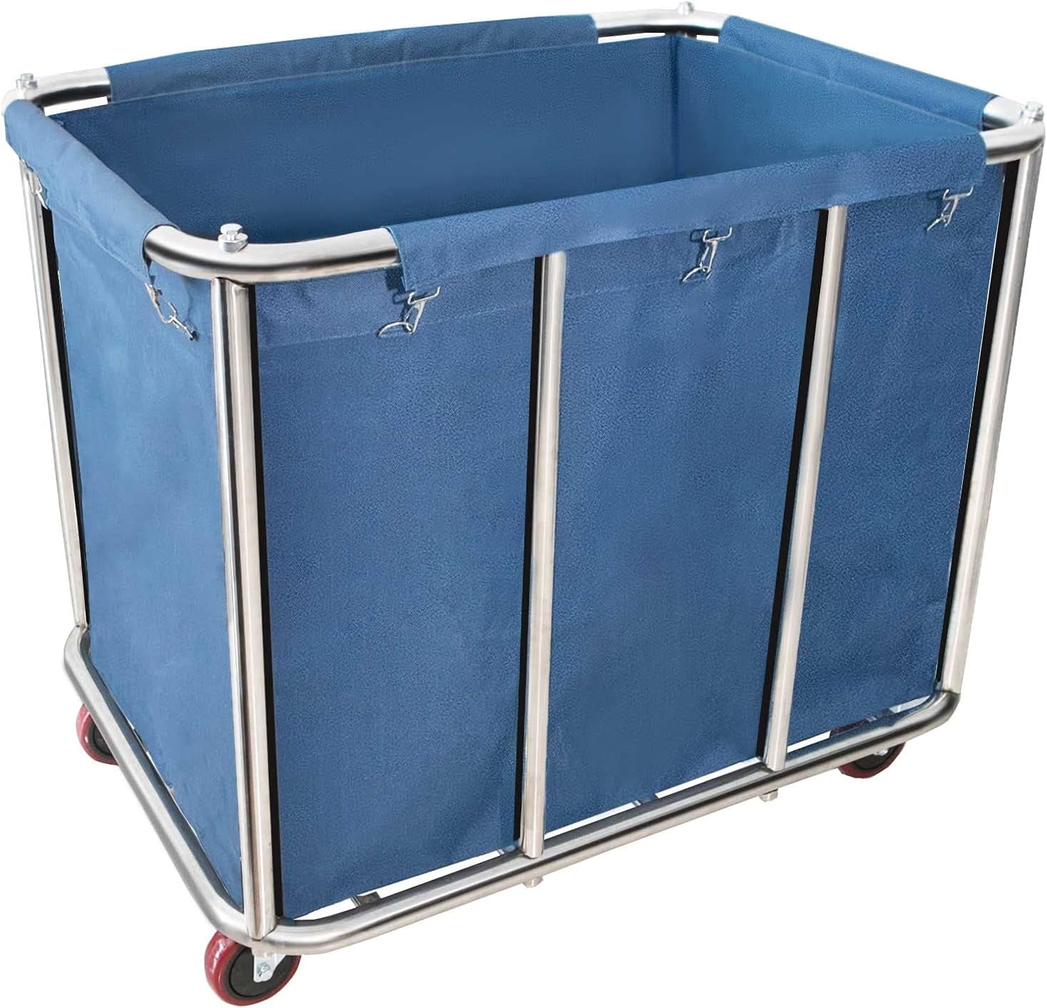 Laundry Cart Commercial . Bushel (L) Large Industrial Rolling Laundry ...
